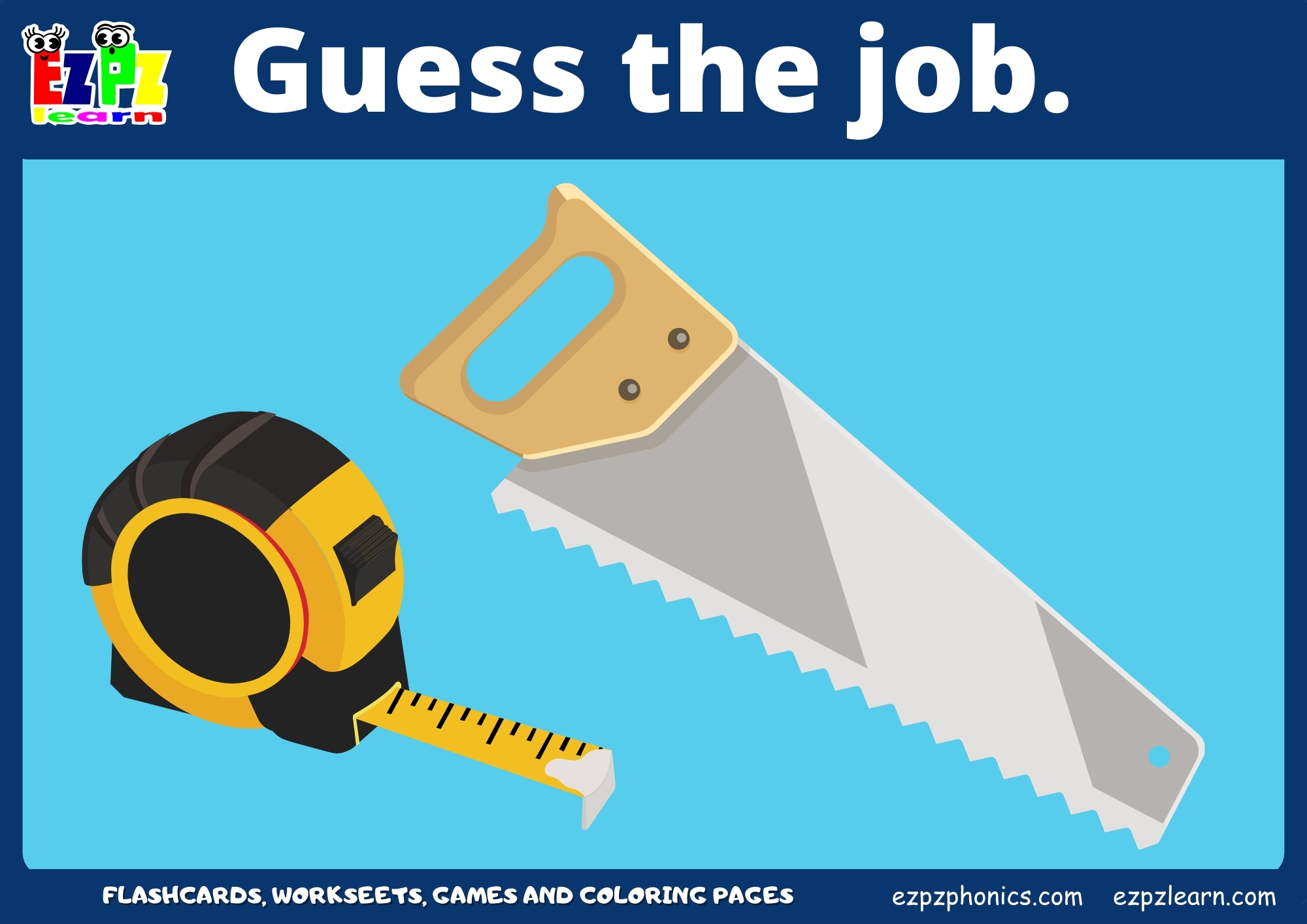 Jobs and Careers Guessing Game - Ezpzlearn.com