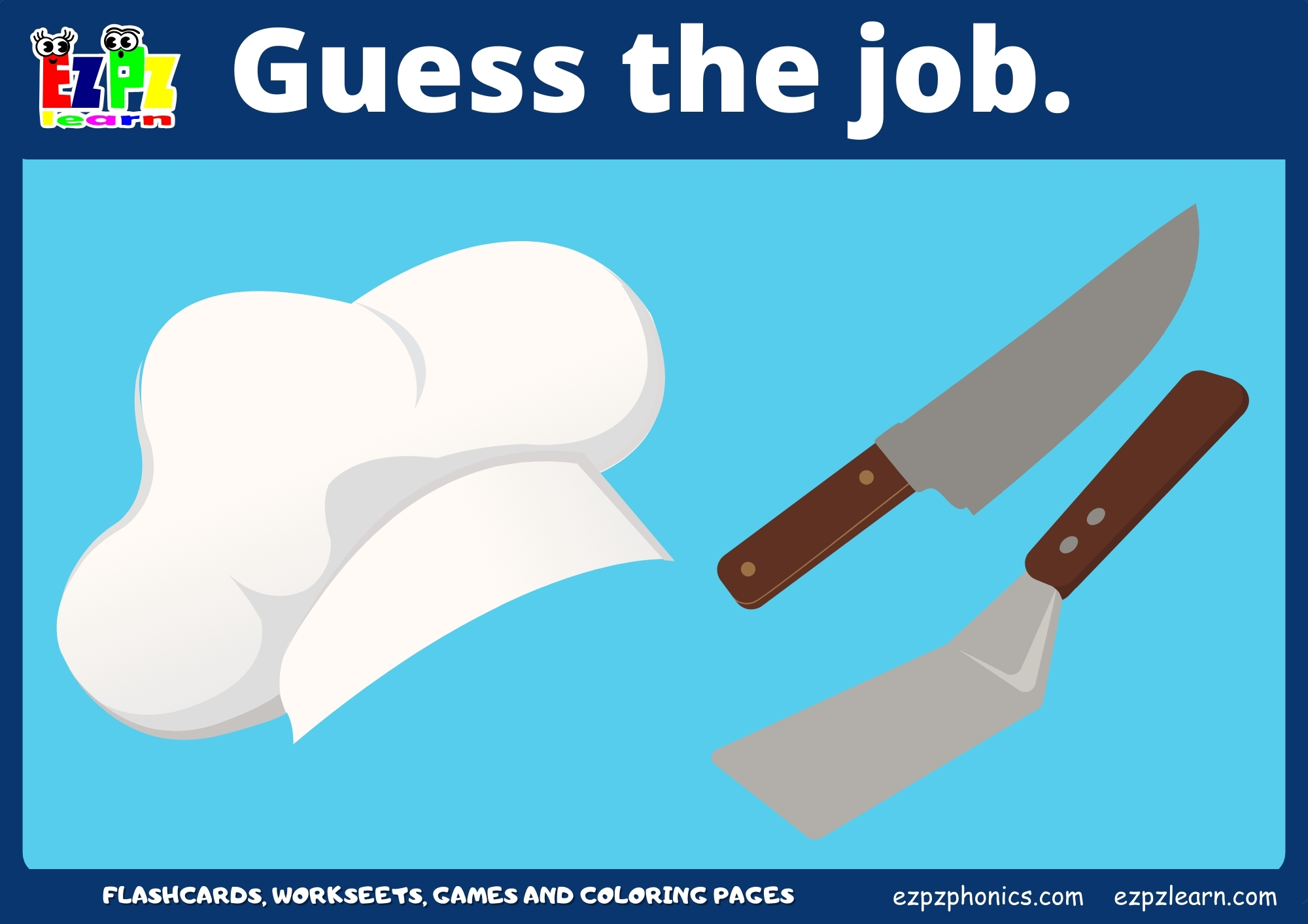 Jobs and Careers Guessing Game - Ezpzlearn.com