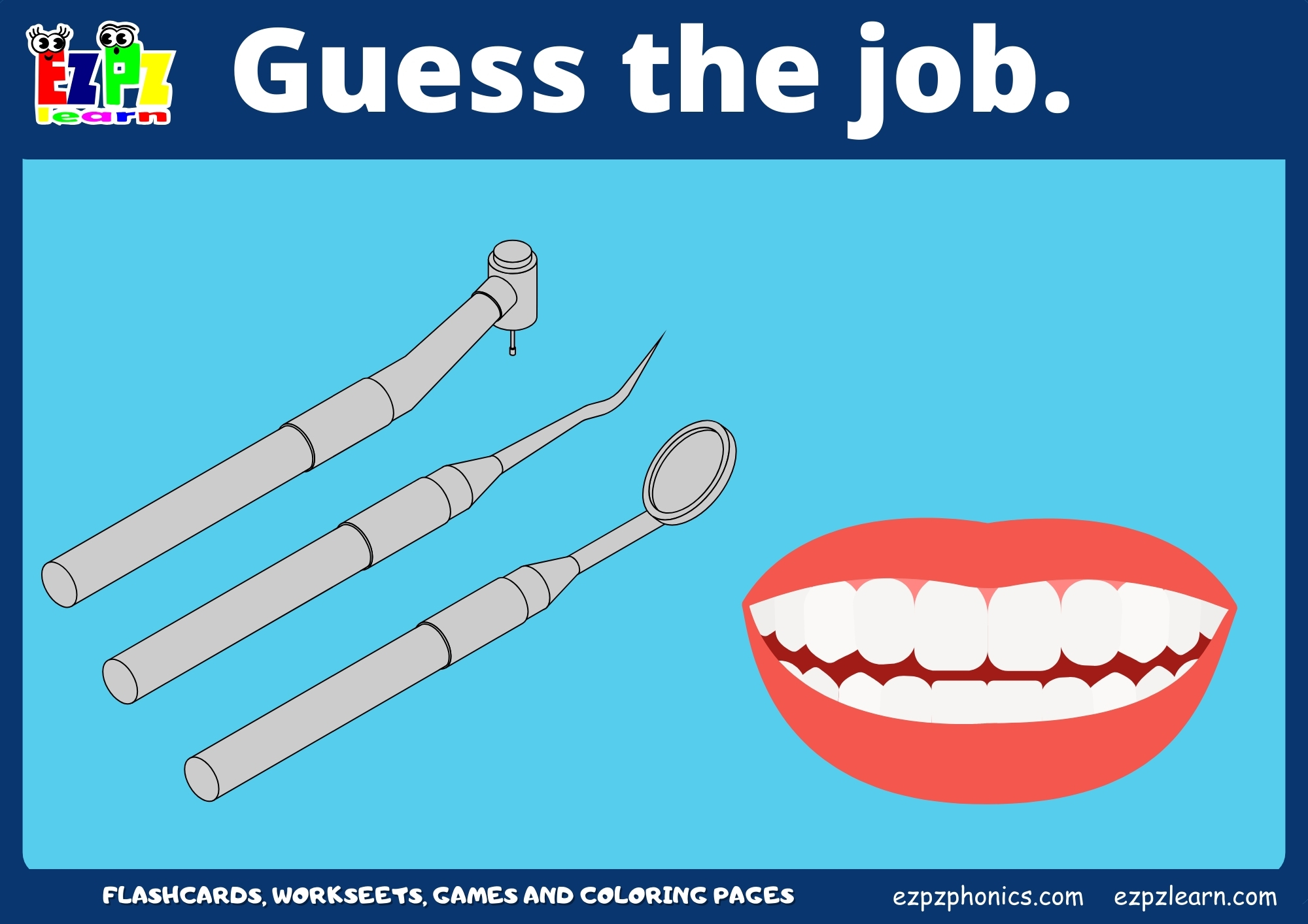 Jobs and Careers Guessing Game - Ezpzlearn.com