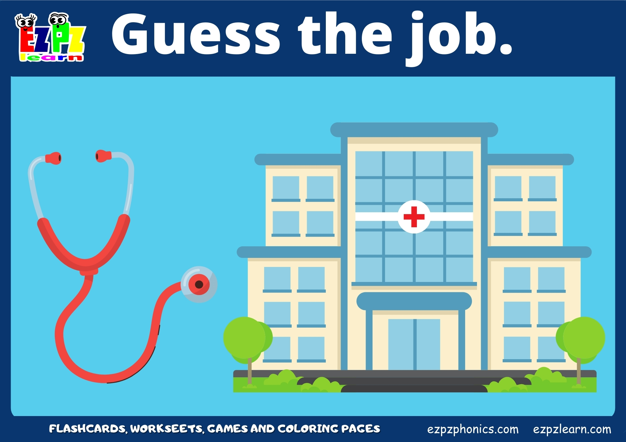 Jobs and Careers Guessing Game - Ezpzlearn.com