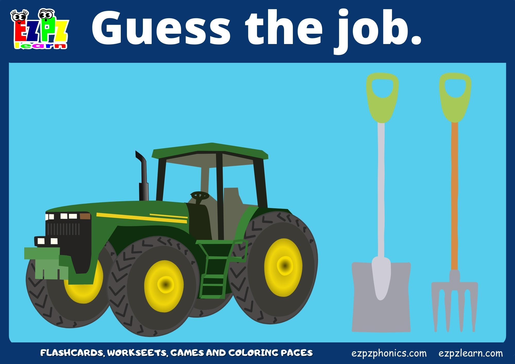 Jobs and Careers Guessing Game - Ezpzlearn.com