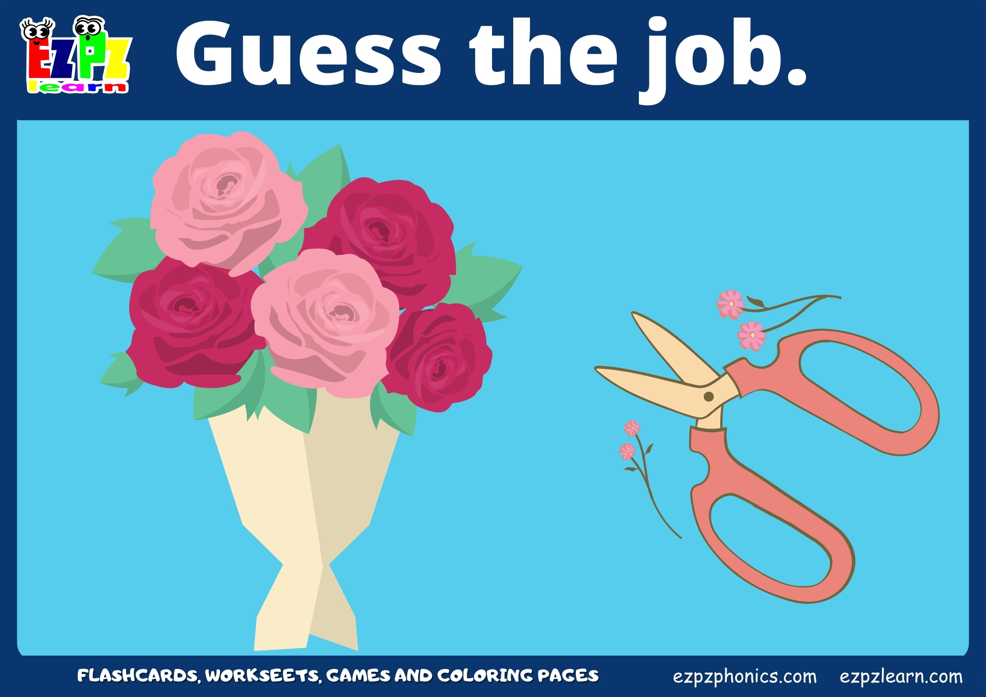 Jobs and Careers Guessing Game - Ezpzlearn.com
