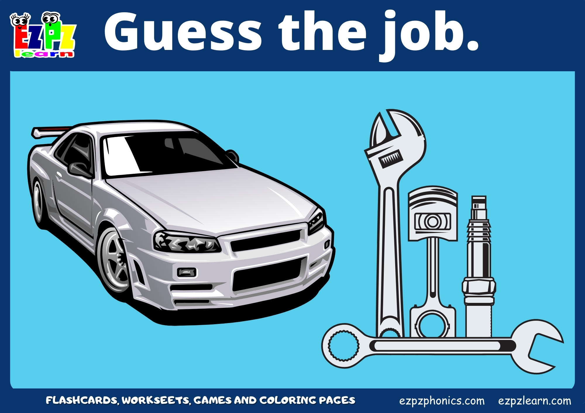 Jobs and Careers Guessing Game - Ezpzlearn.com