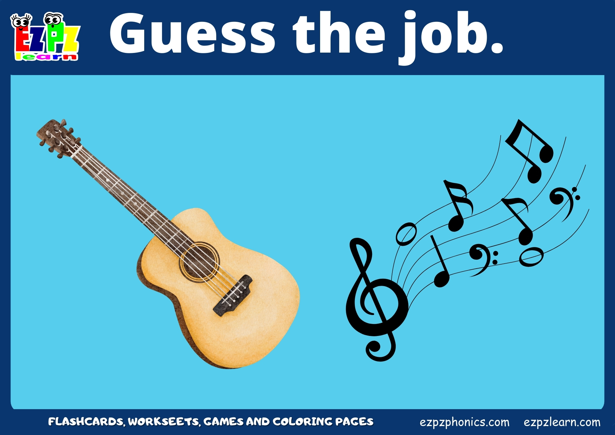 Jobs and Careers Guessing Game - Ezpzlearn.com