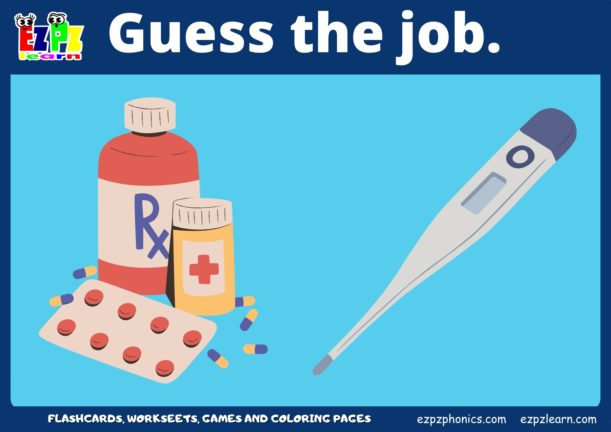 Jobs and Careers Guessing Game - Ezpzlearn.com