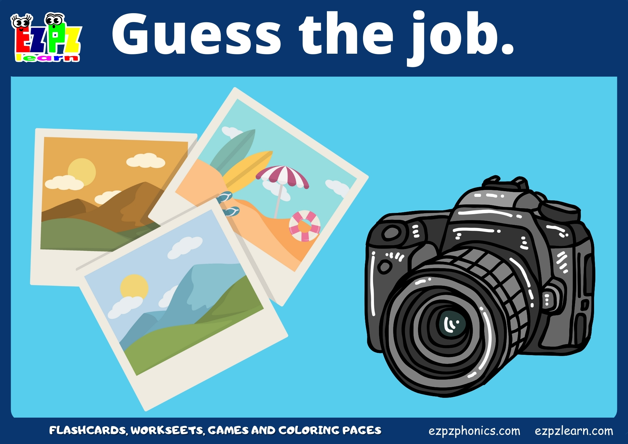 Jobs and Careers Guessing Game - Ezpzlearn.com