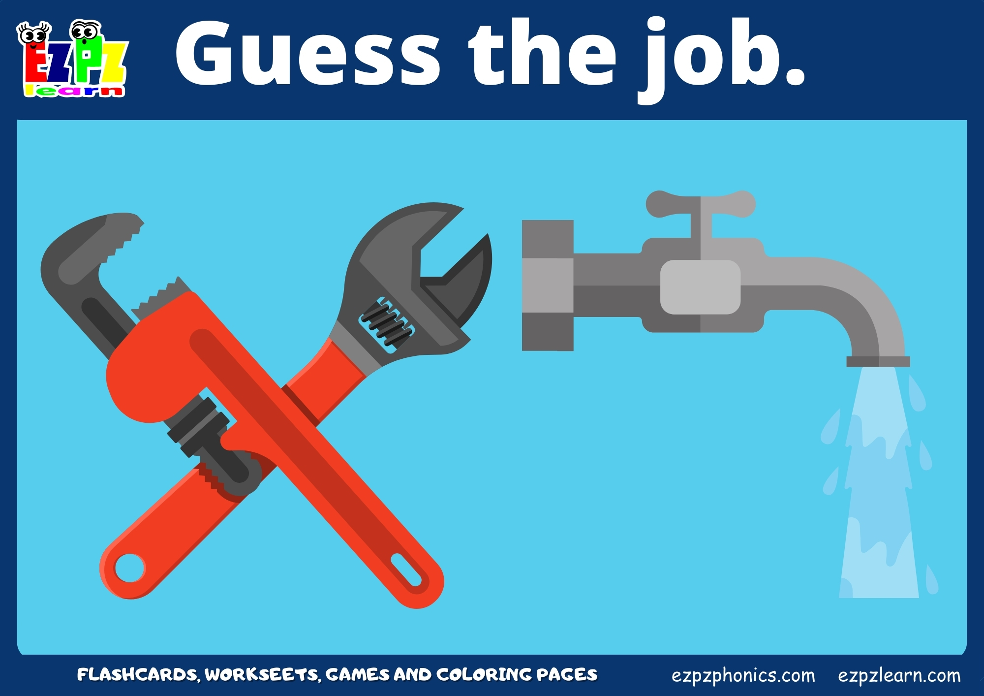 Jobs and Careers Guessing Game - Ezpzlearn.com