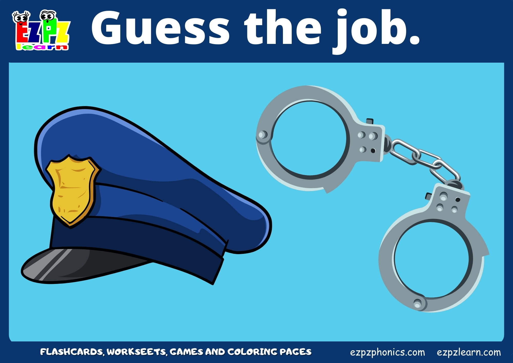 Jobs and Careers Guessing Game - Ezpzlearn.com