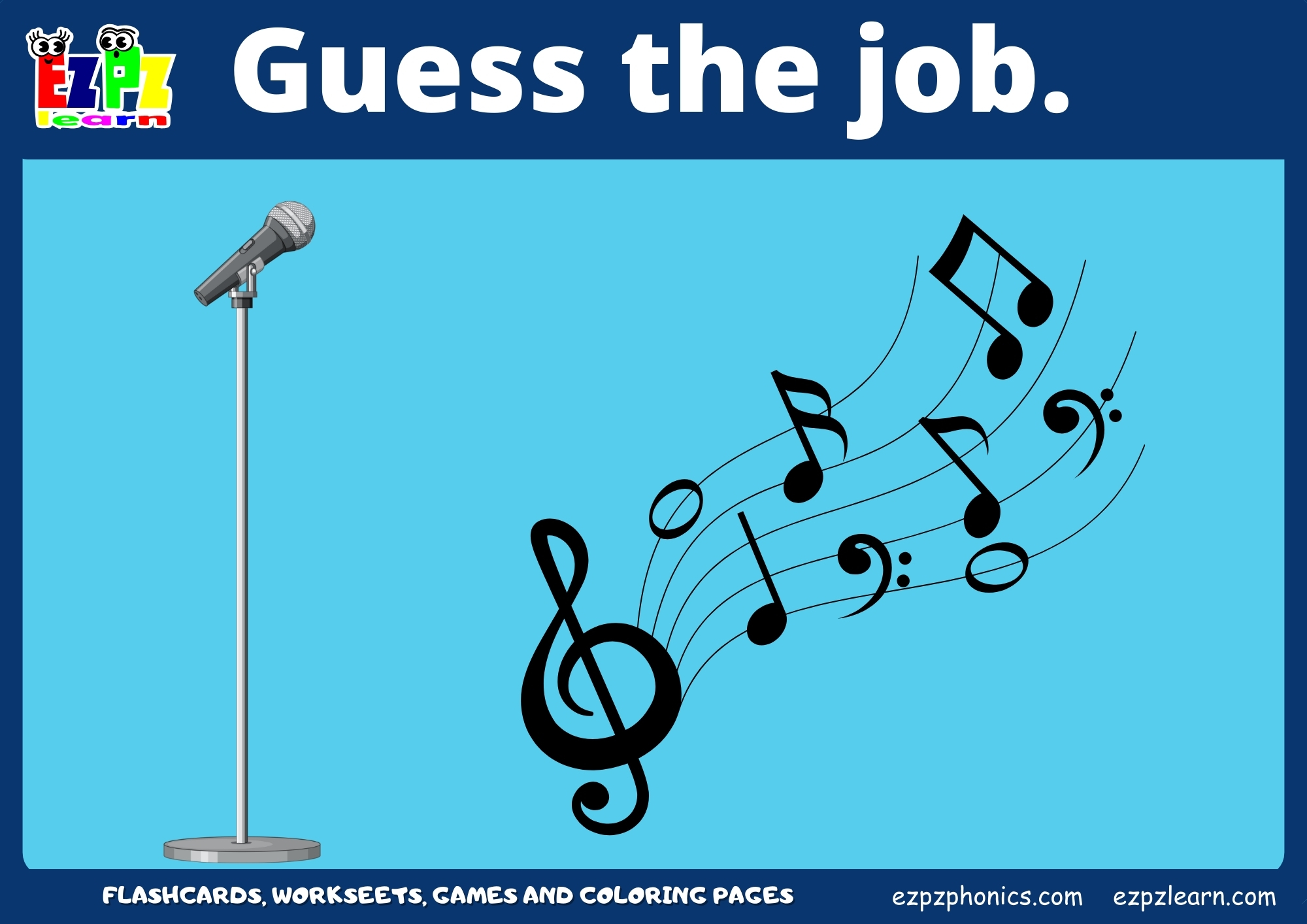 Jobs and Careers Guessing Game - Ezpzlearn.com