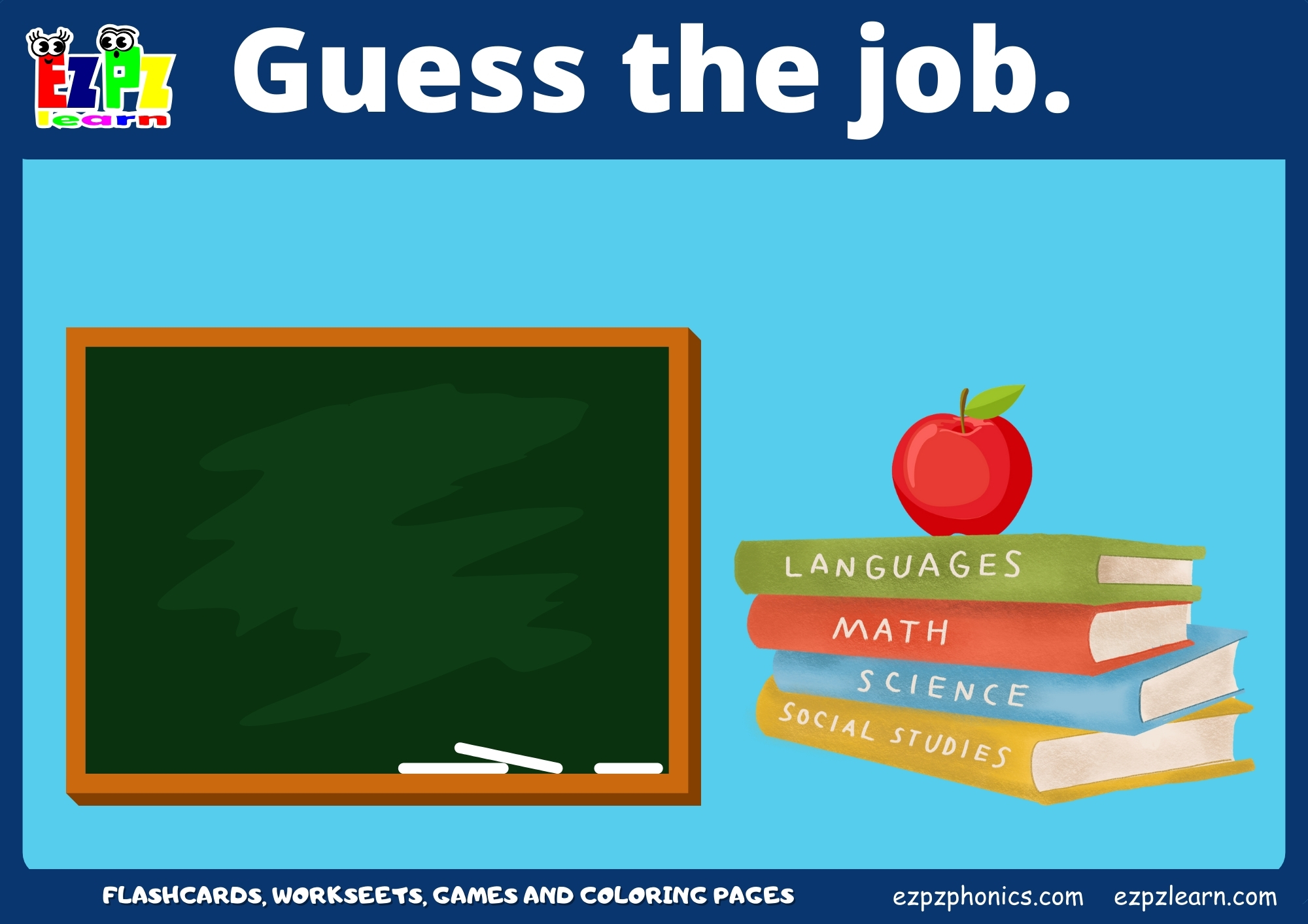 Jobs and Careers Guessing Game - Ezpzlearn.com