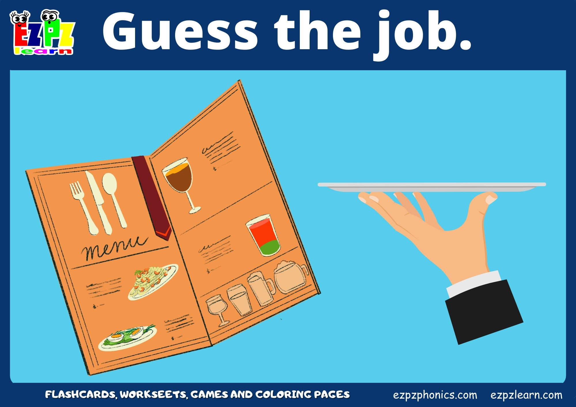 Jobs and Careers Guessing Game - Ezpzlearn.com