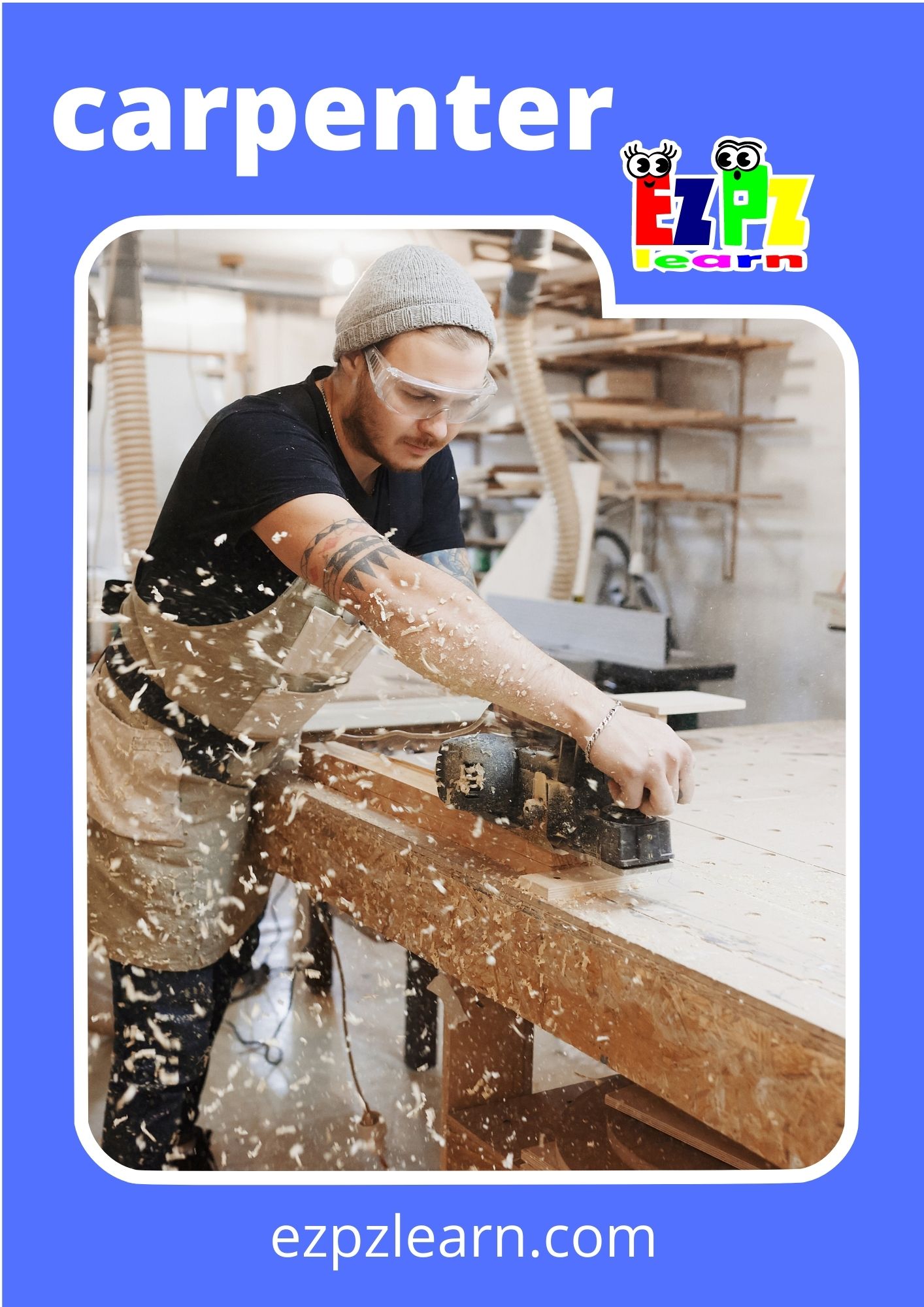 Jobs Photo Flashcards - Ezpzlearn.com