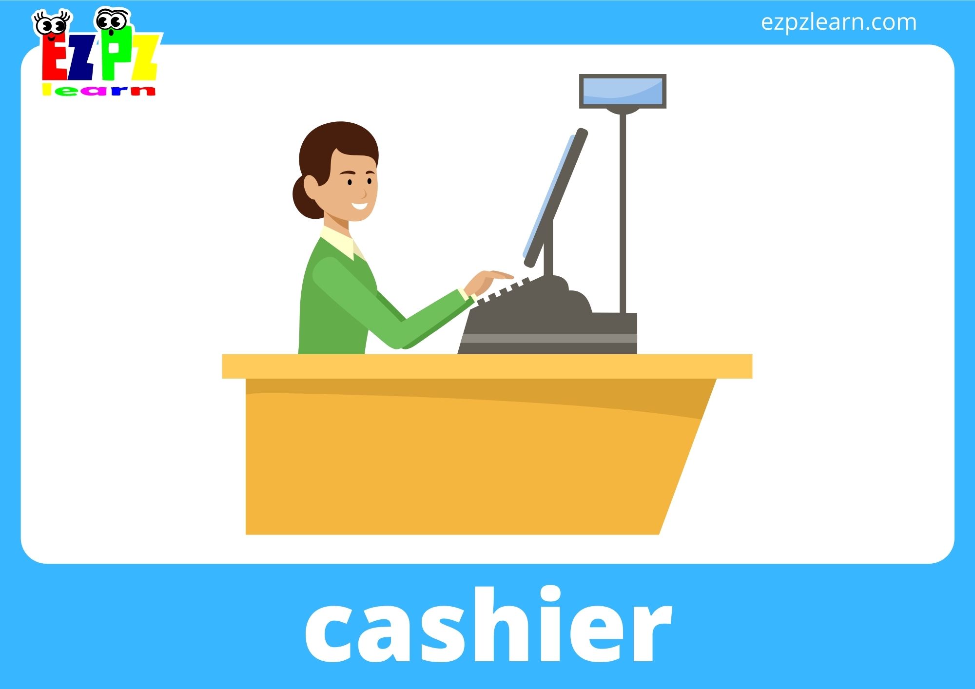 Jobs Flashcards With Words ONLINE - Ezpzlearn.com