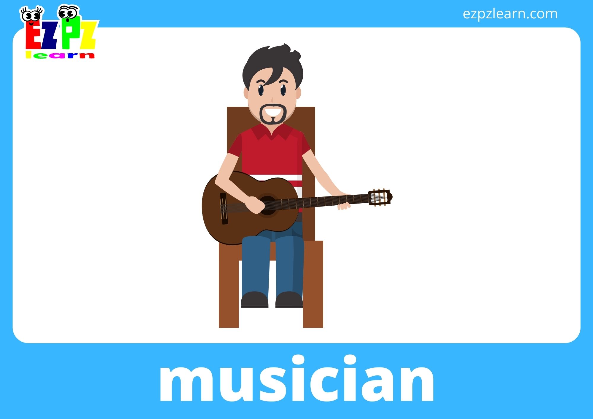 Jobs Flashcards With Words View Online or Free PDF Download - Ezpzlearn.com