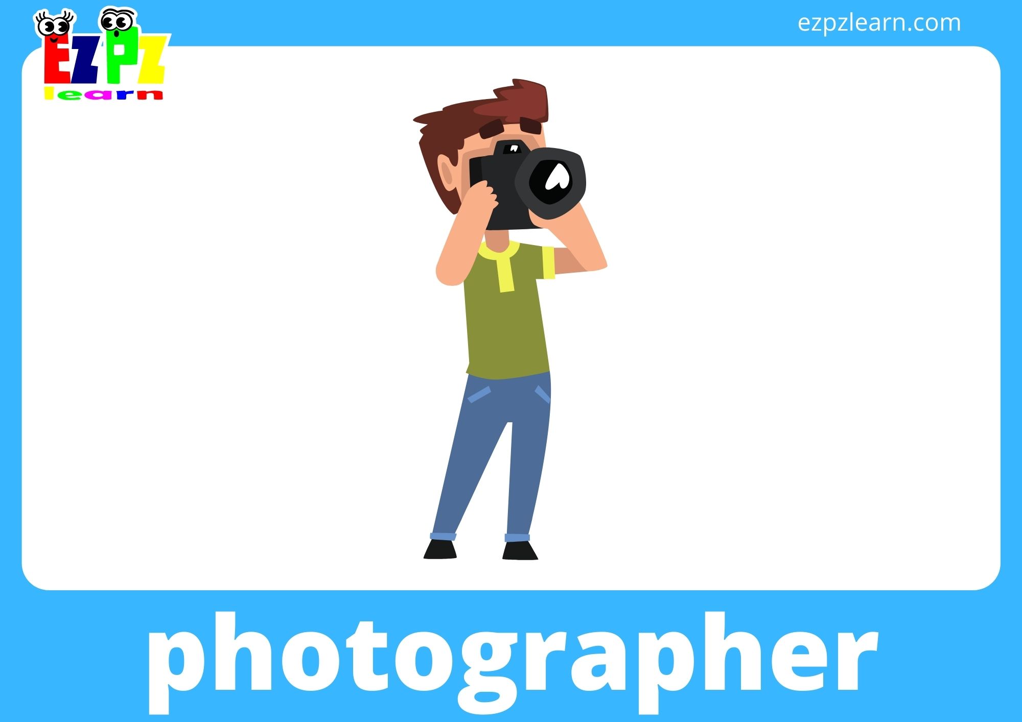 Jobs Flashcards With Words View Online or Free PDF Download - Ezpzlearn.com