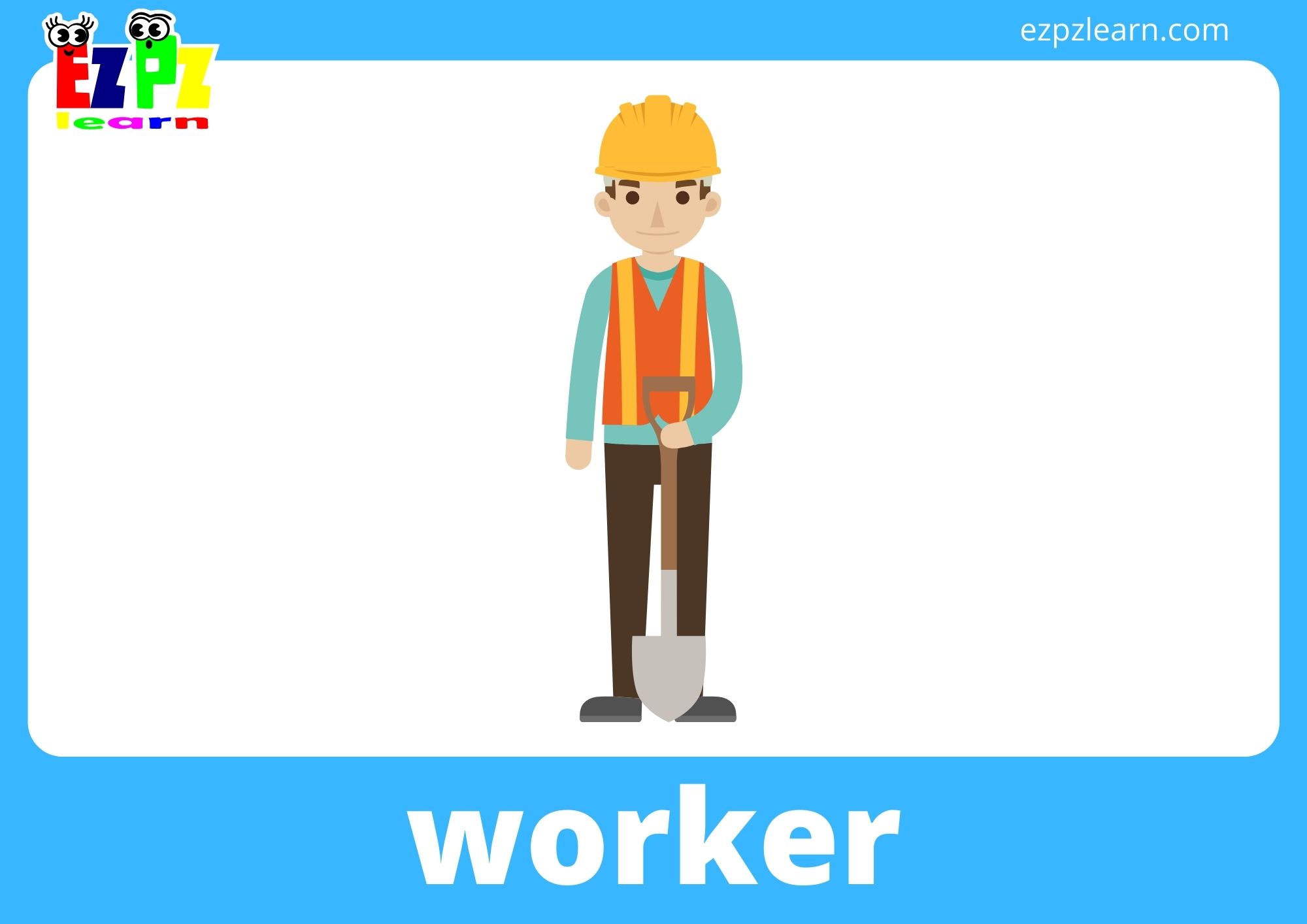 Jobs Flashcards With Words View Online or Free PDF Download - Ezpzlearn.com