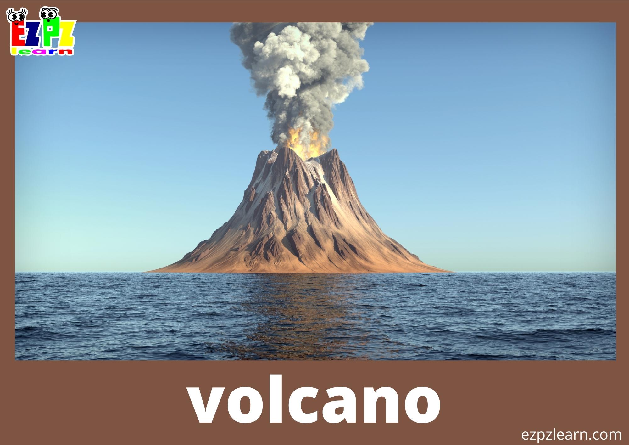 Land and Water Forms Photo Flashcards - Ezpzlearn.com