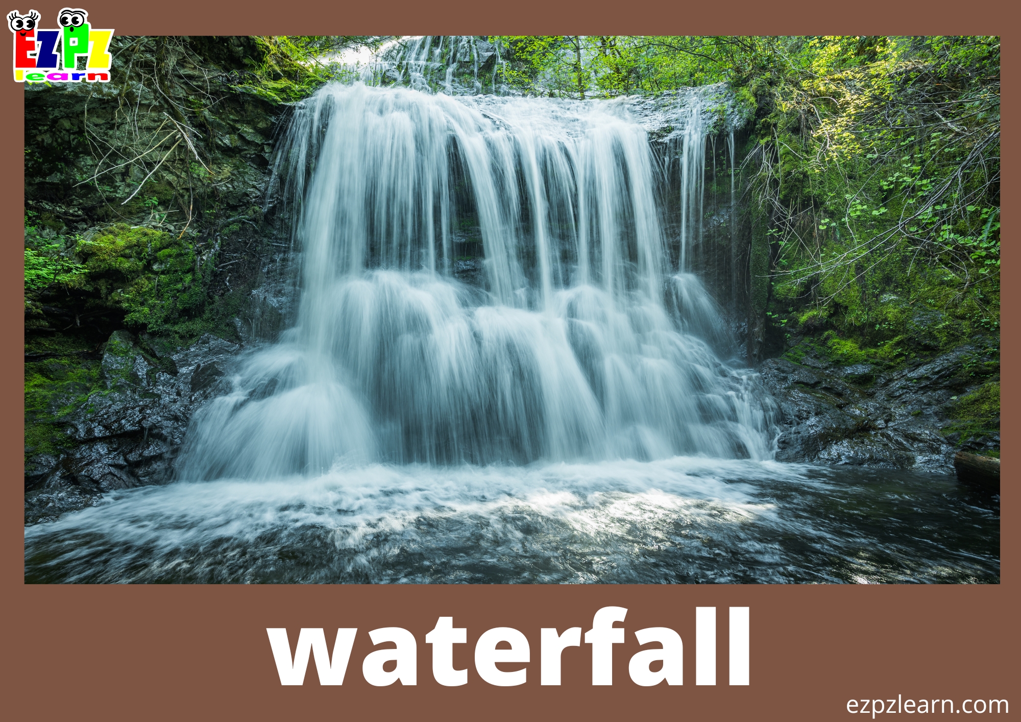 Land and Water Forms Photo Flashcards - Ezpzlearn.com