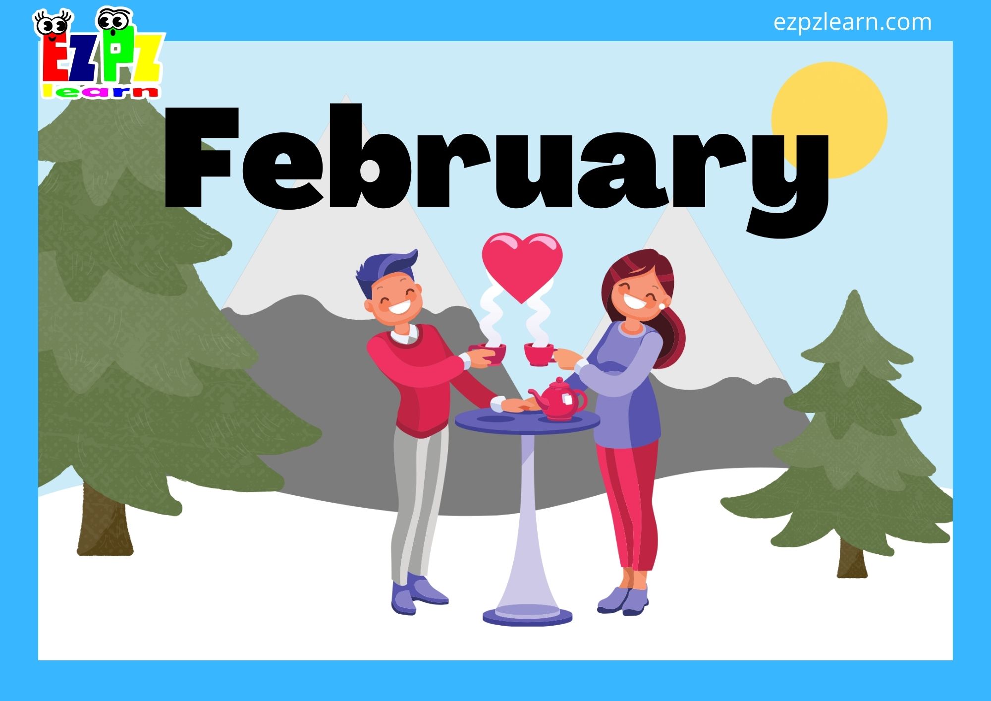 Months Flashcards - Ezpzlearn.com