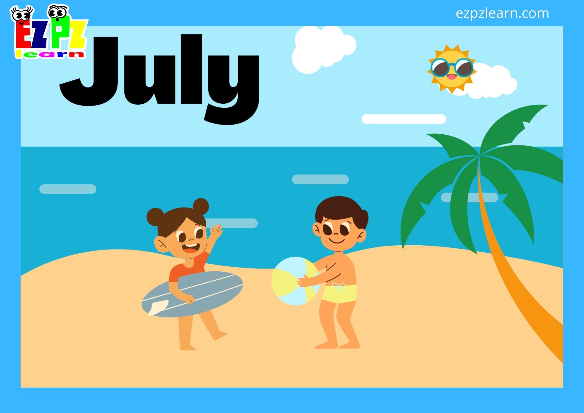 Months Flashcards - Ezpzlearn.com