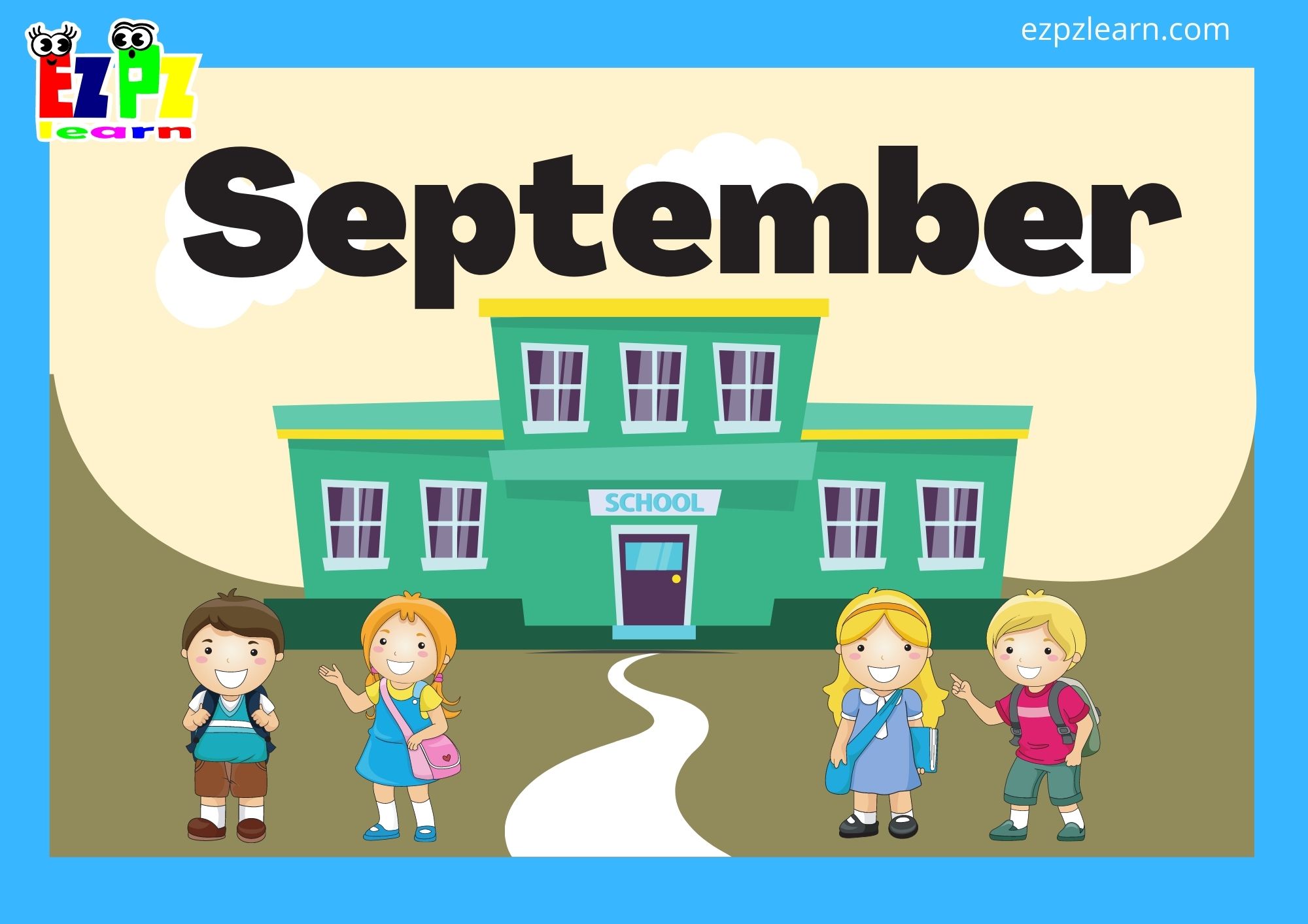 Months Flashcards - Ezpzlearn.com