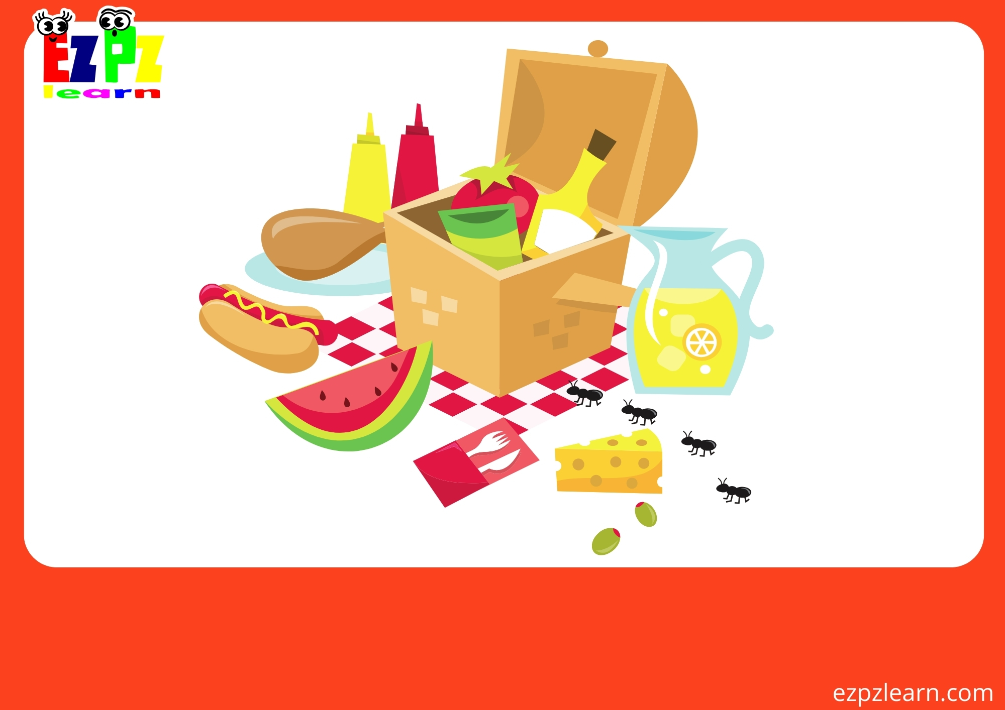 Summer and Beach Flashcards Without Words - Ezpzlearn.com