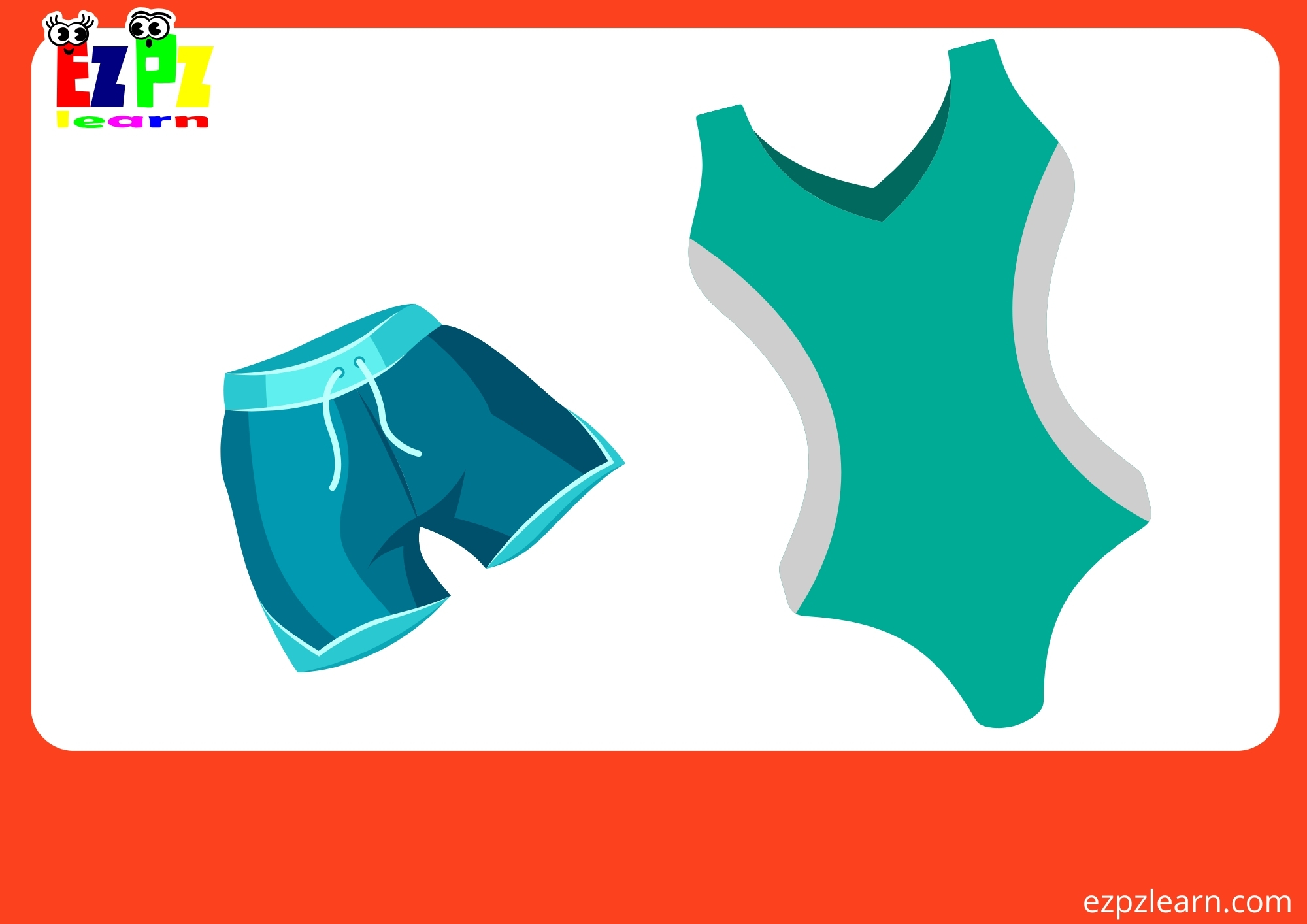 Summer and Beach Flashcards Without Words - Ezpzlearn.com