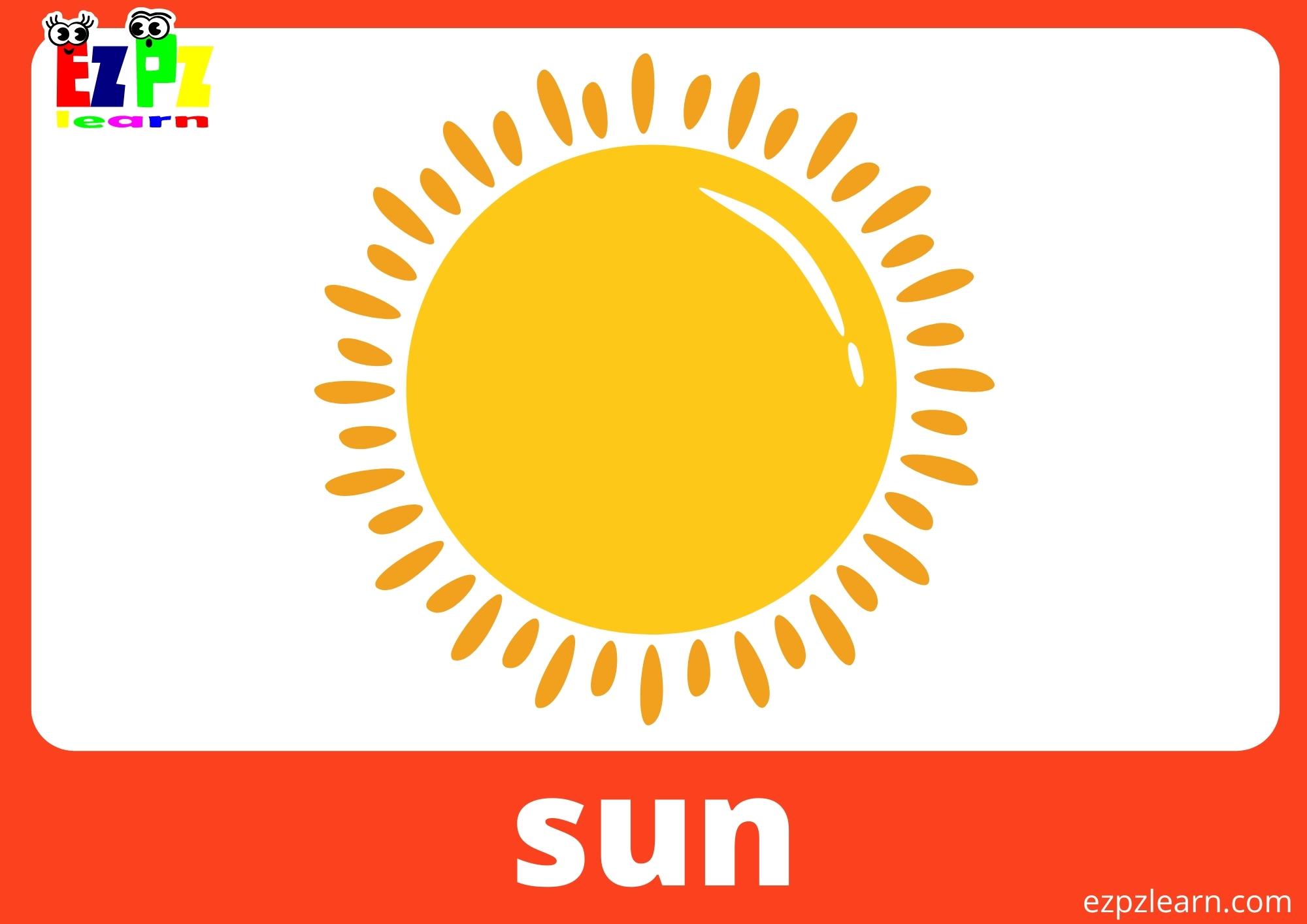 Summer and Beach Flashcards - Ezpzlearn.com