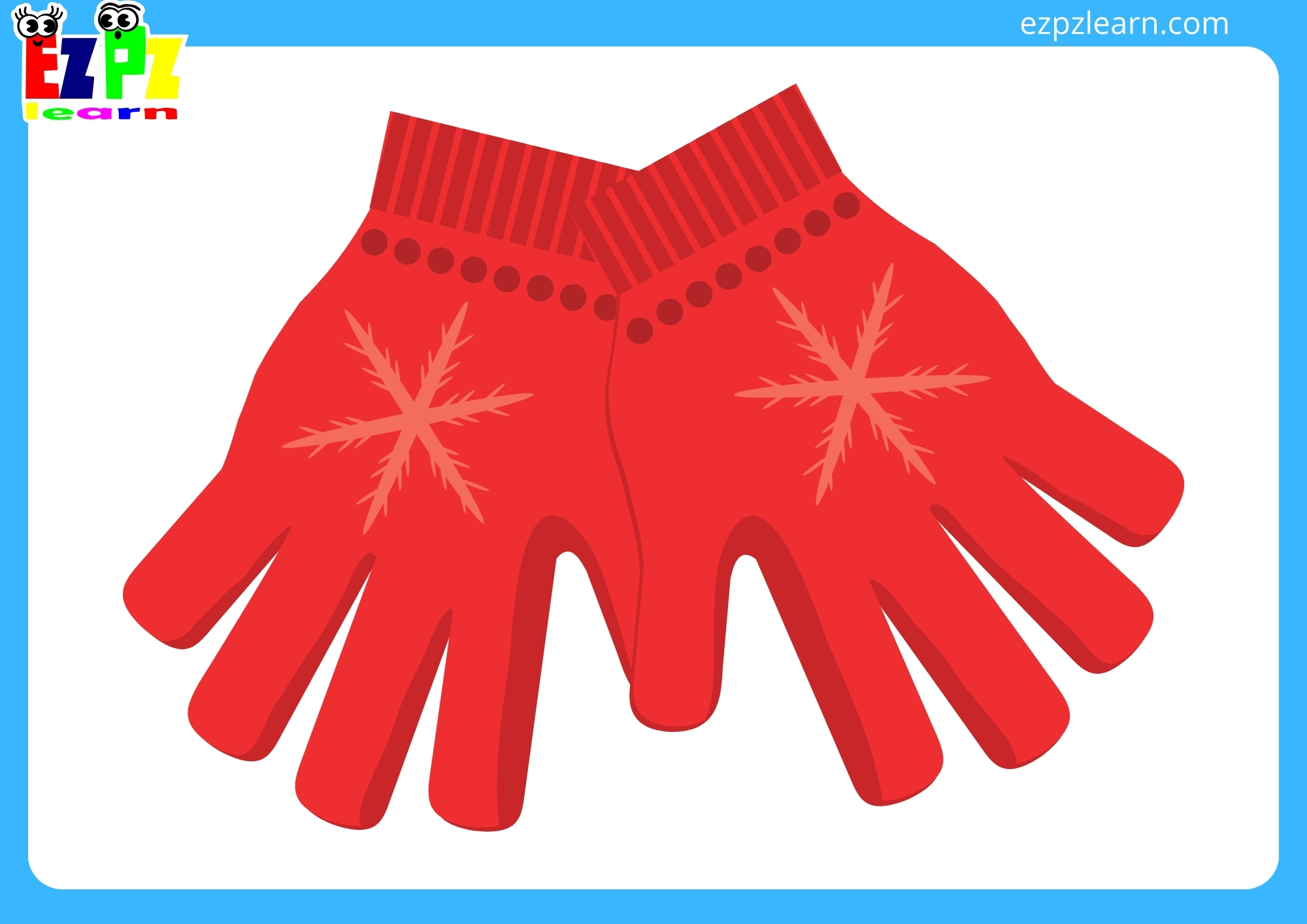 Winter Flashcards with Words on the Back for Kindergarten and English ...