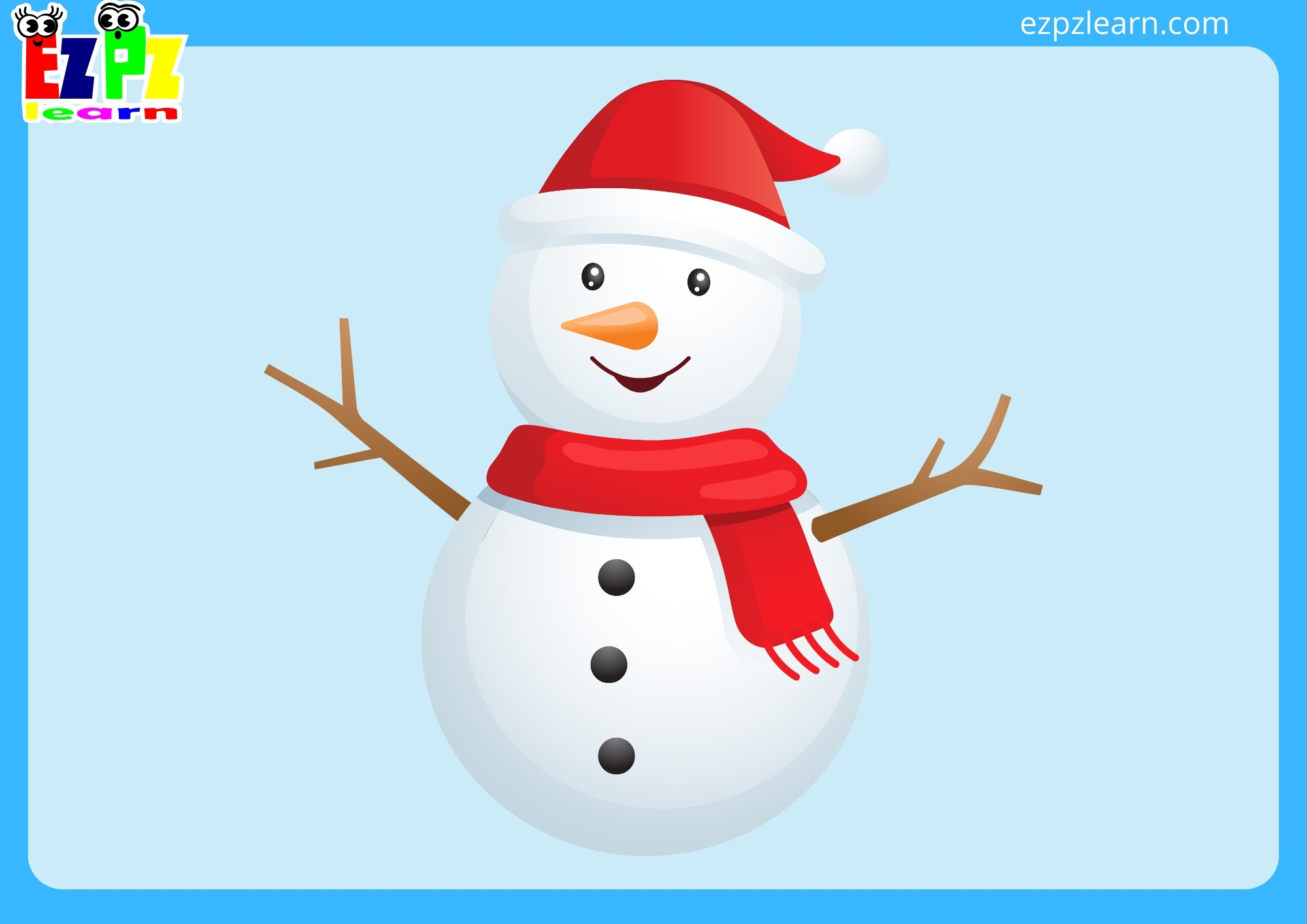 Winter Flashcards with Words on the Back for Kindergarten and English ...