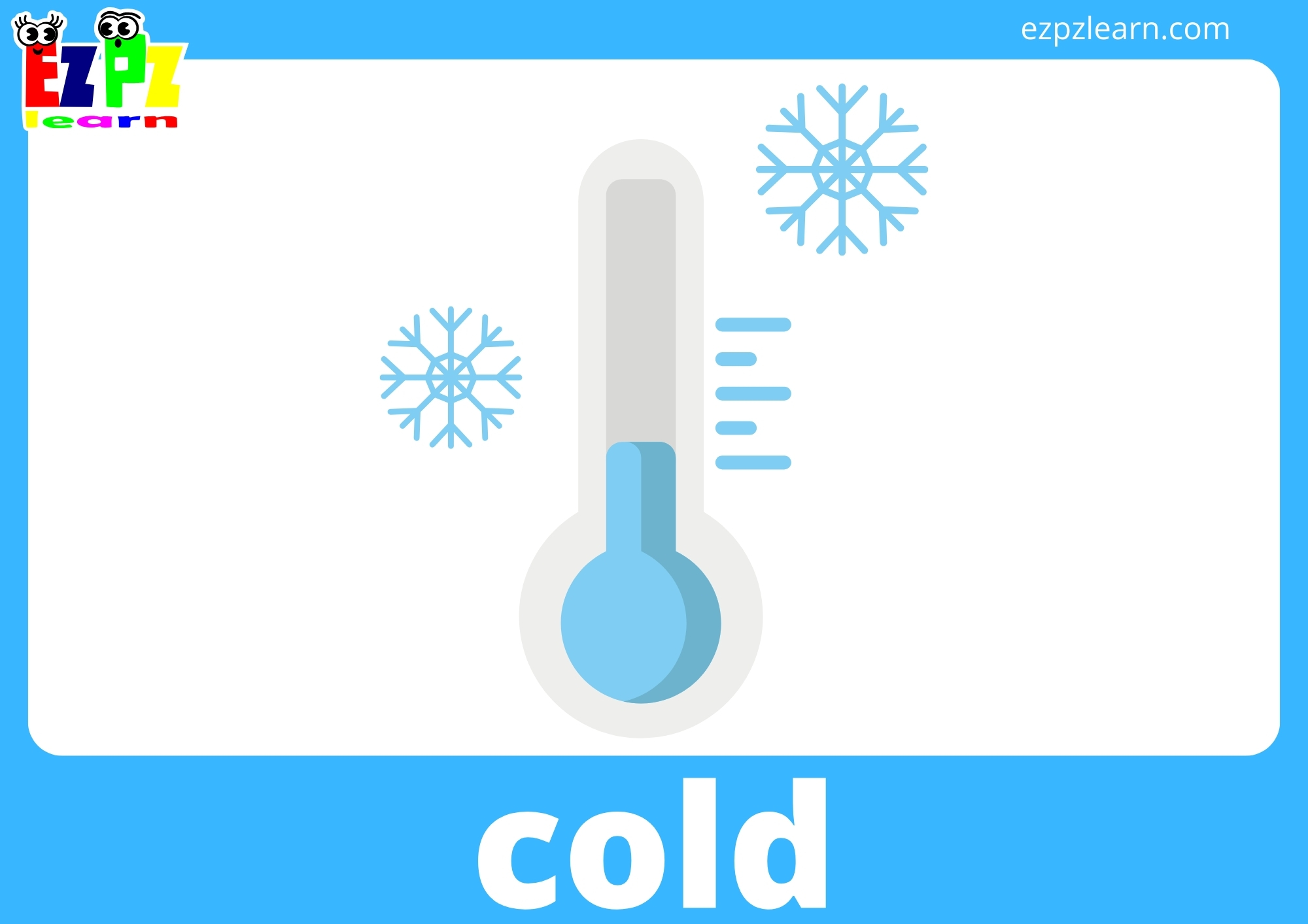 Winter Vocabulary Flashcards for Kindergarten and English Language ...