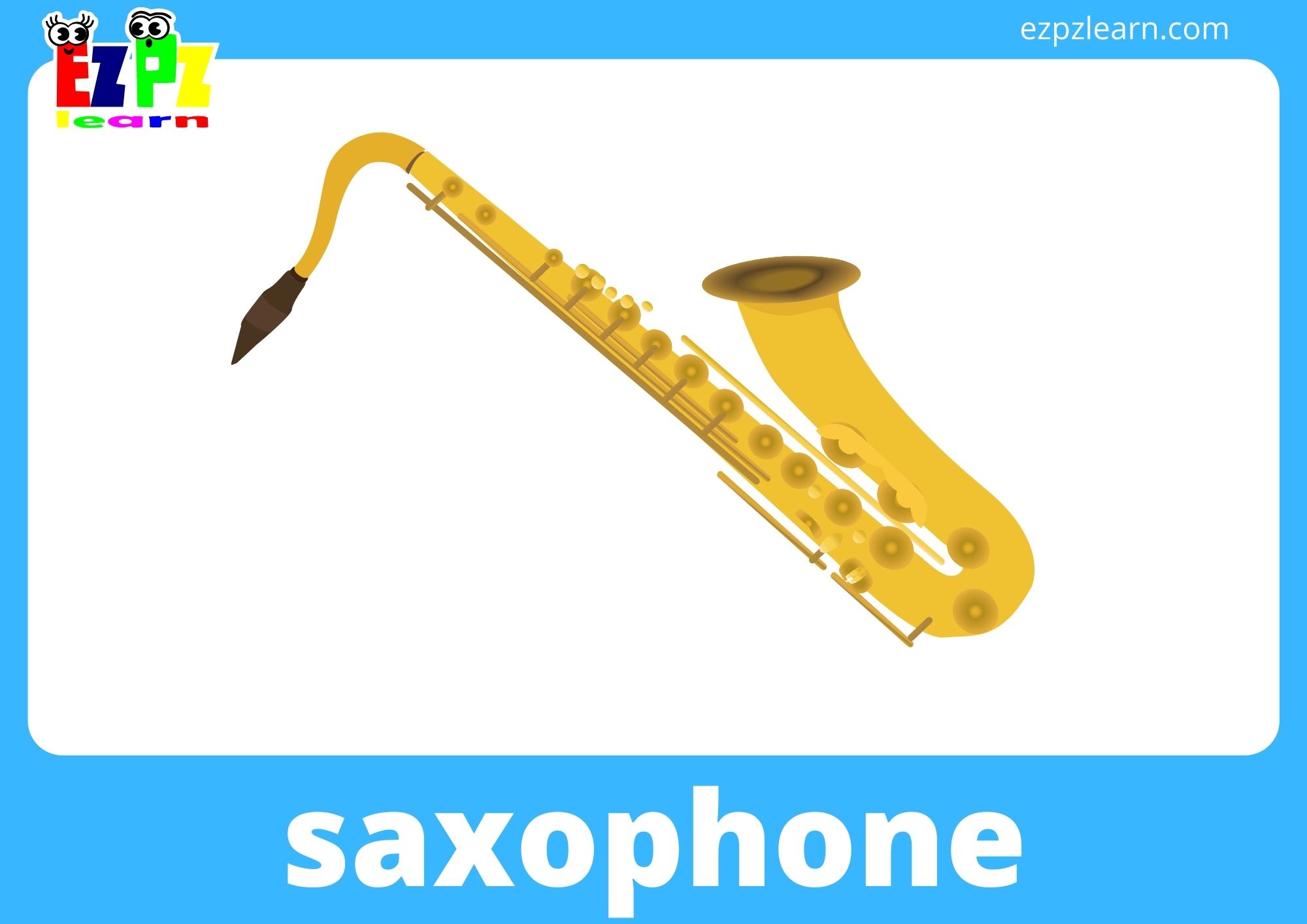 Musical Instruments With Words ONLINE - Ezpzlearn.com