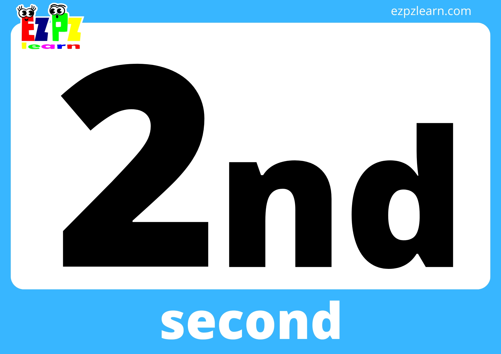 Ordinal Numbers Flashcards - Ezpzlearn.com