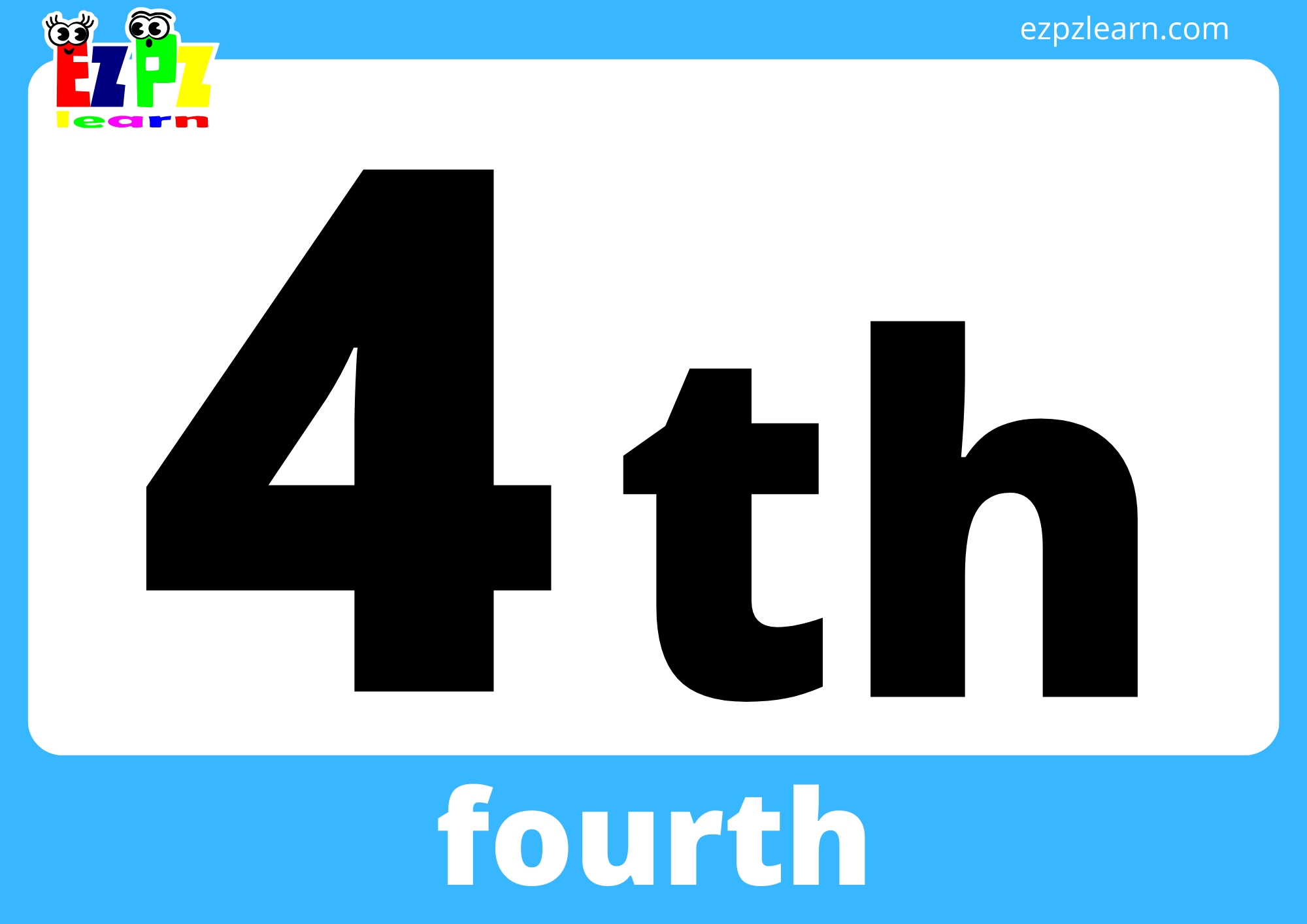 Ordinal Numbers Flashcards - Ezpzlearn.com