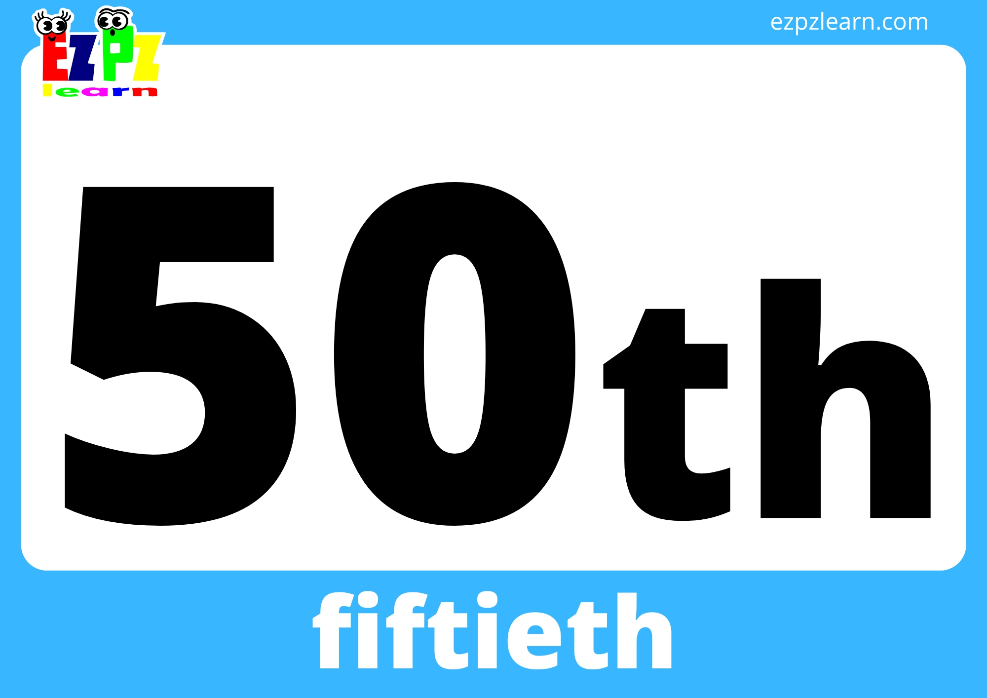 Ordinal Numbers Flashcards - Ezpzlearn.com