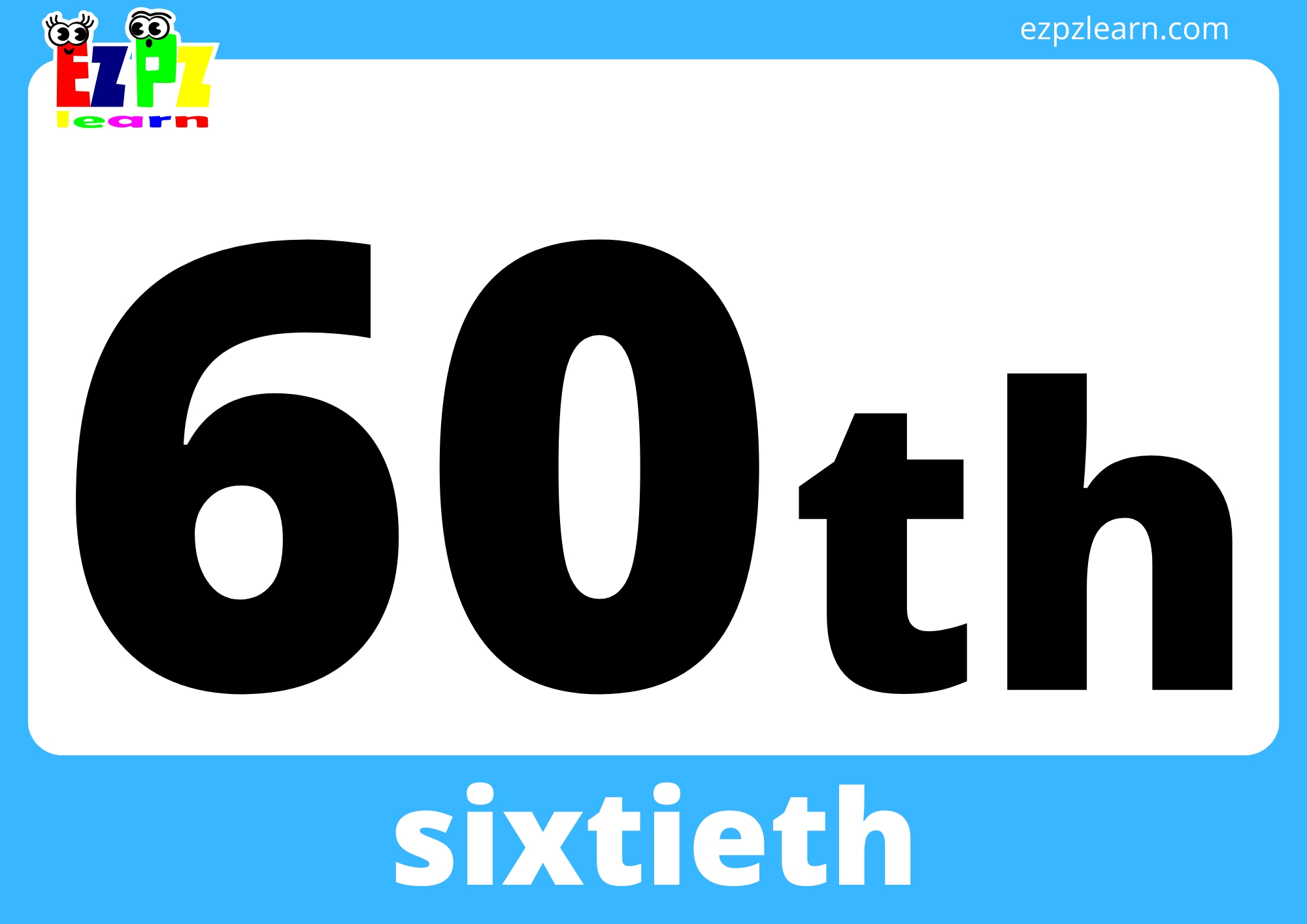 Ordinal Numbers Flashcards - Ezpzlearn.com