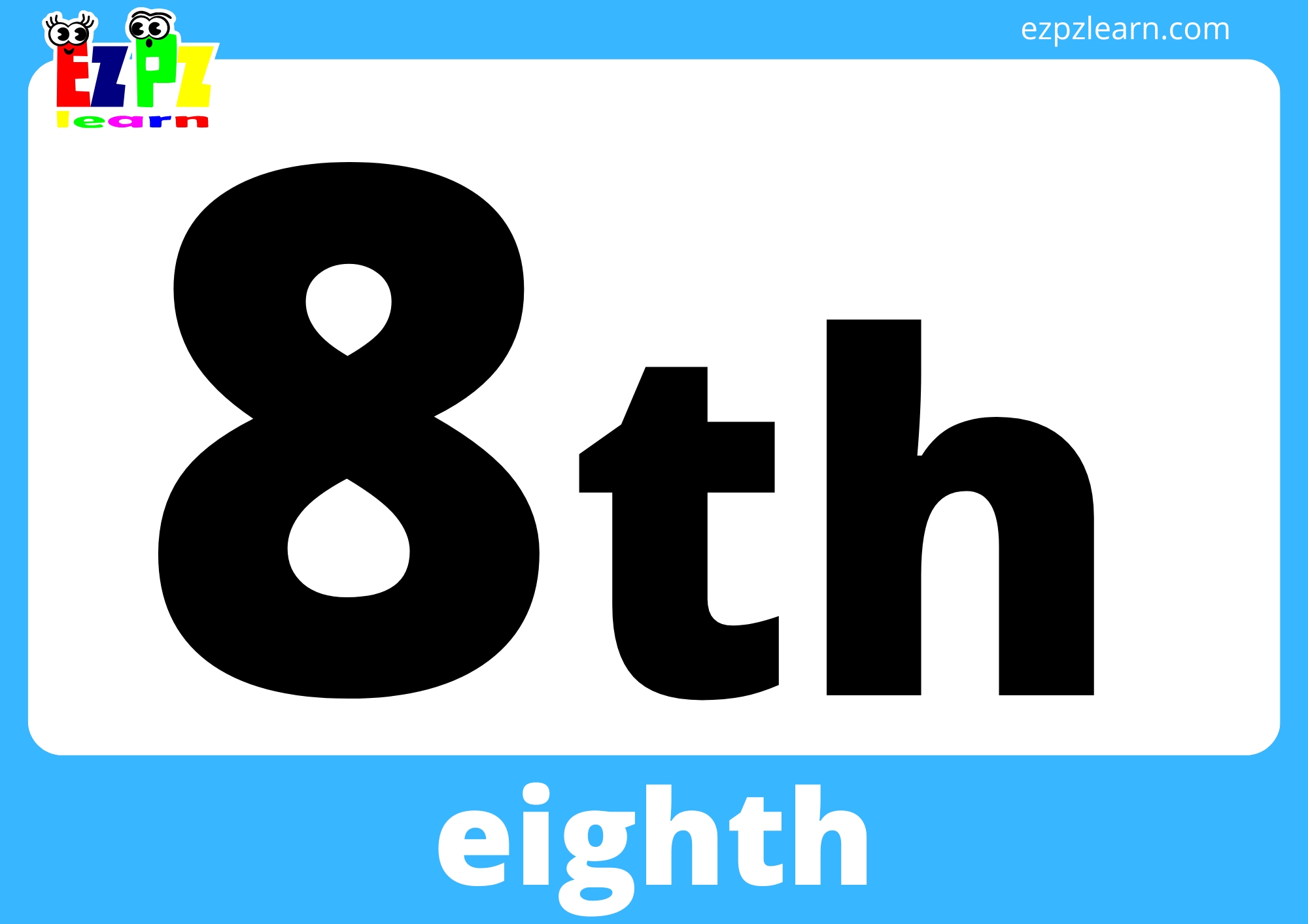 Ordinal Numbers Flashcards - Ezpzlearn.com