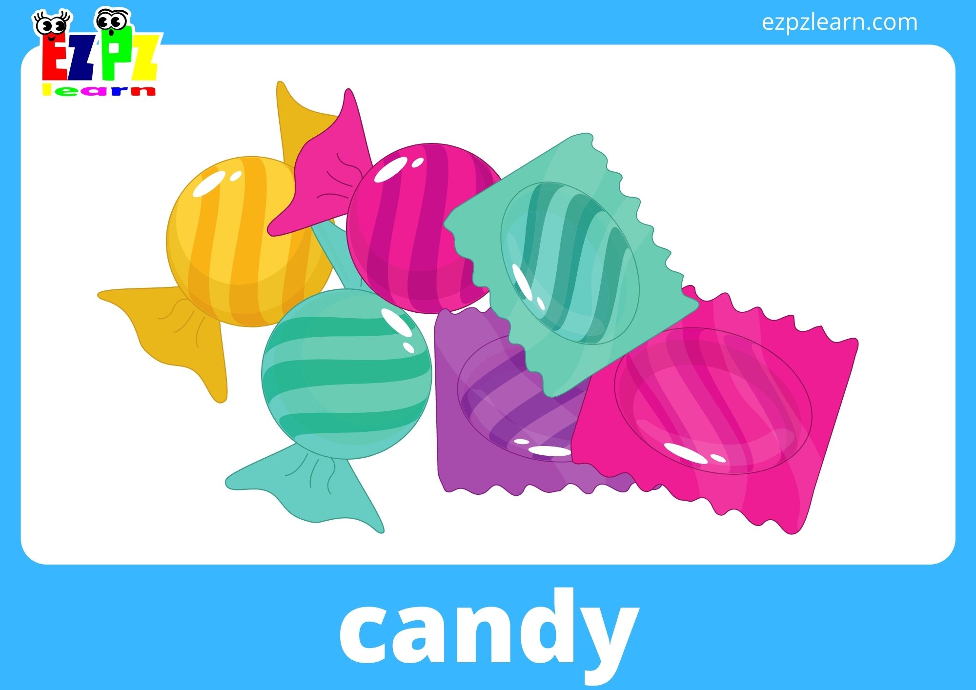Party Flashcards With Words ONLINE - Ezpzlearn.com