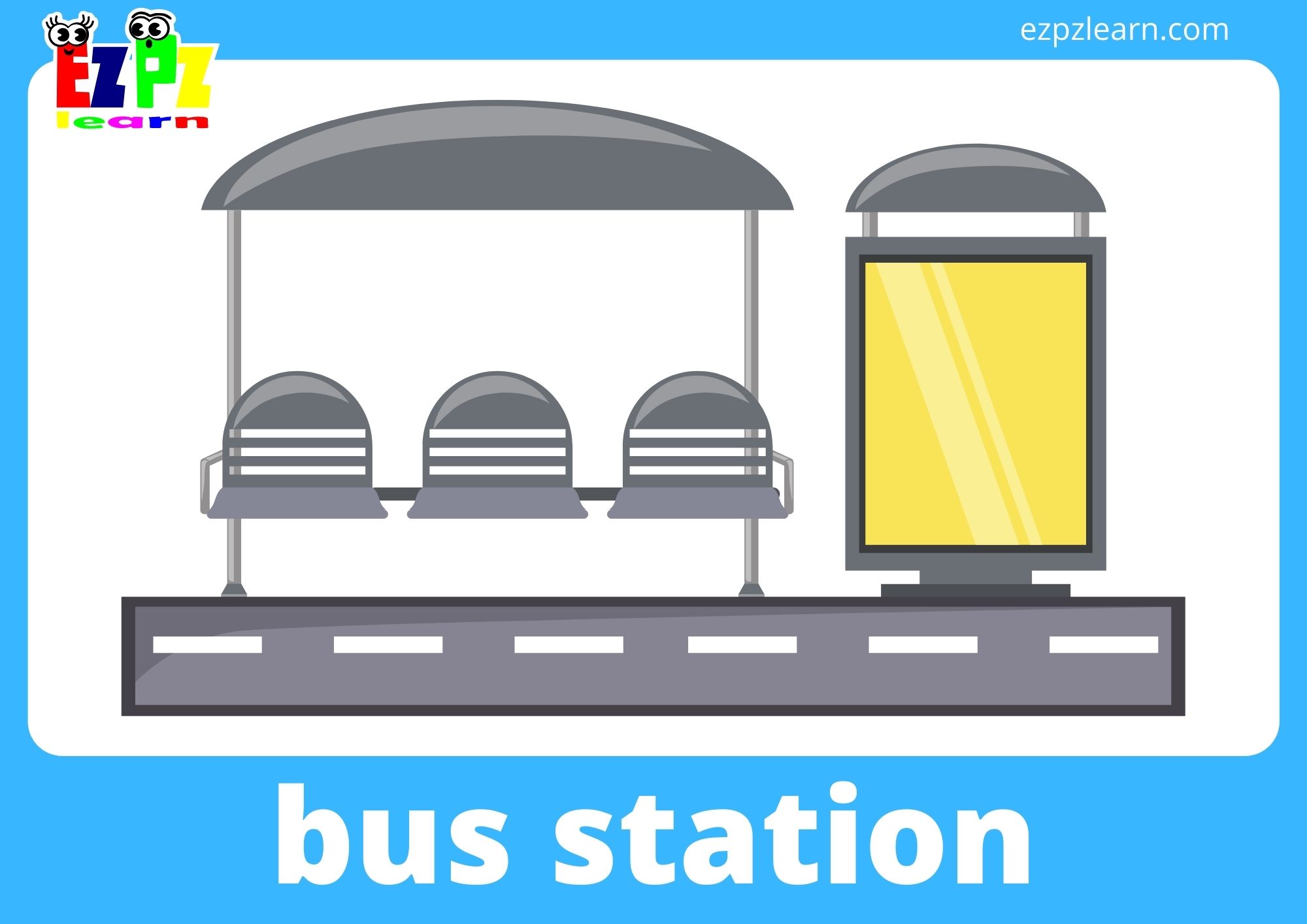 Places in the City Flashcards With Words View Online or Free PDF ...