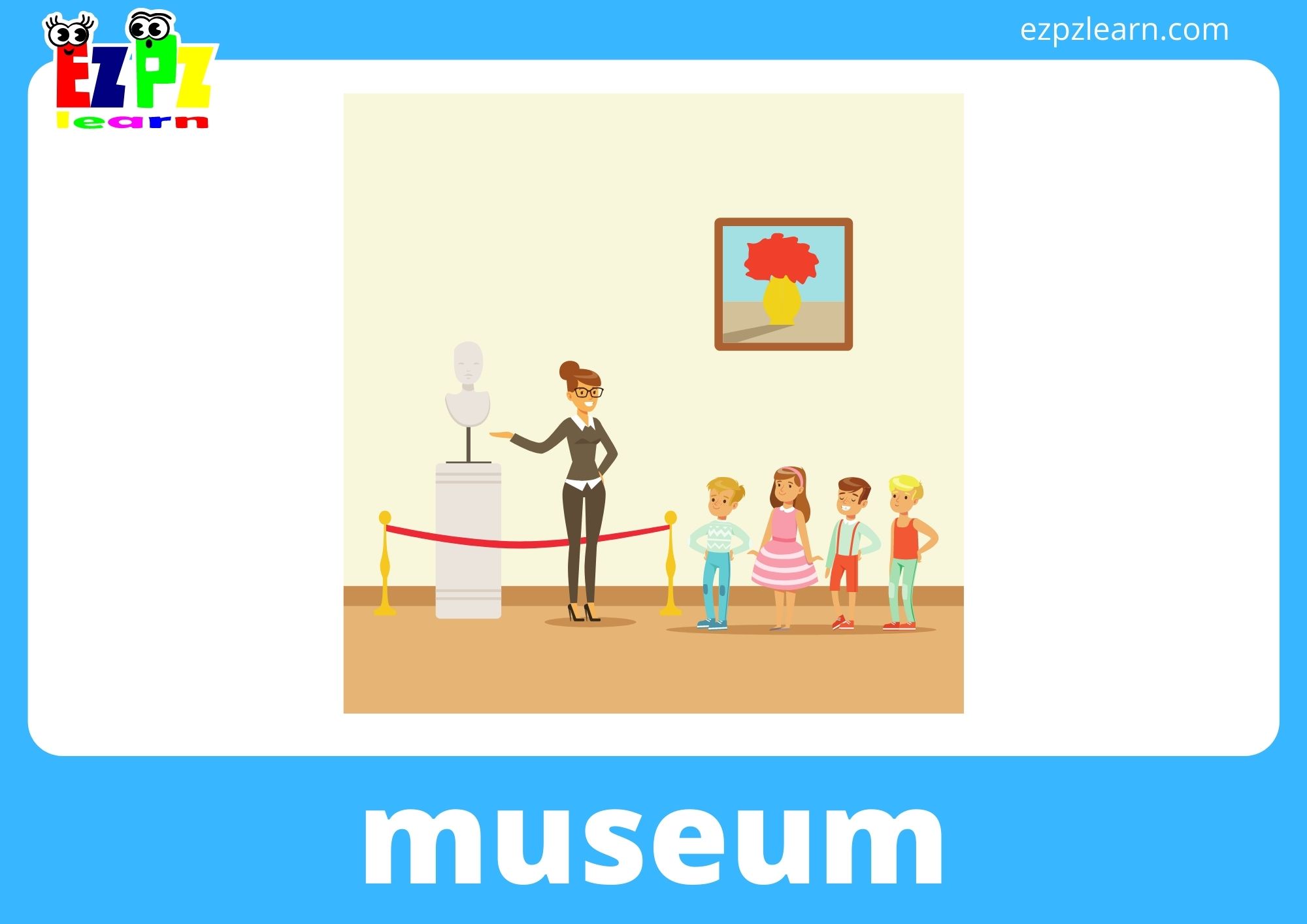 Places in the City Flashcards With Words ONLINE - Ezpzlearn.com