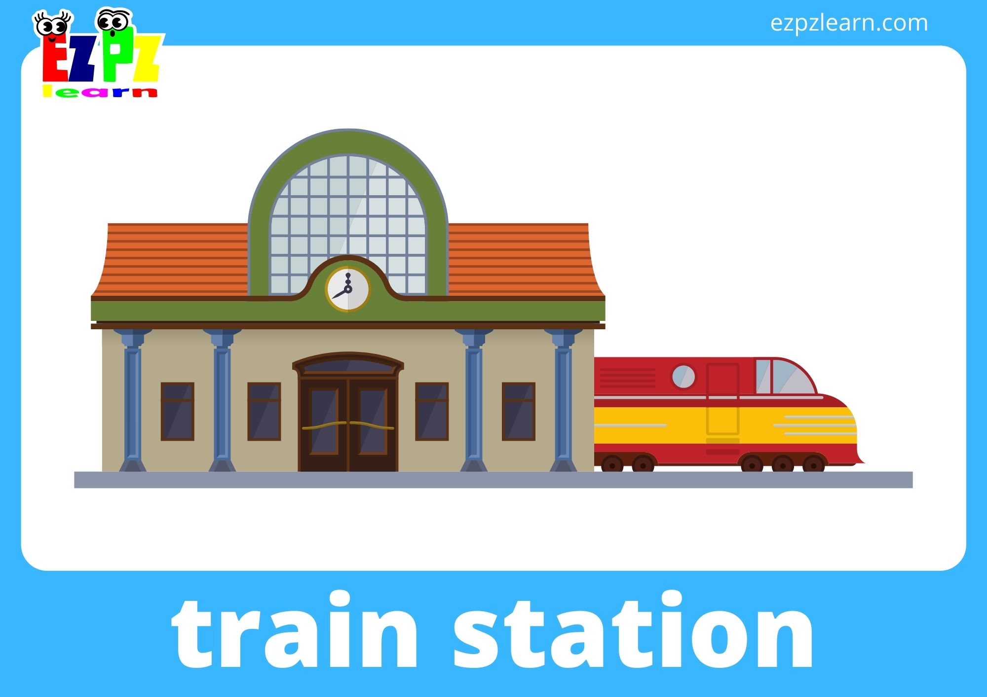 Places in the City Flashcards With Words View Online or Free PDF ...