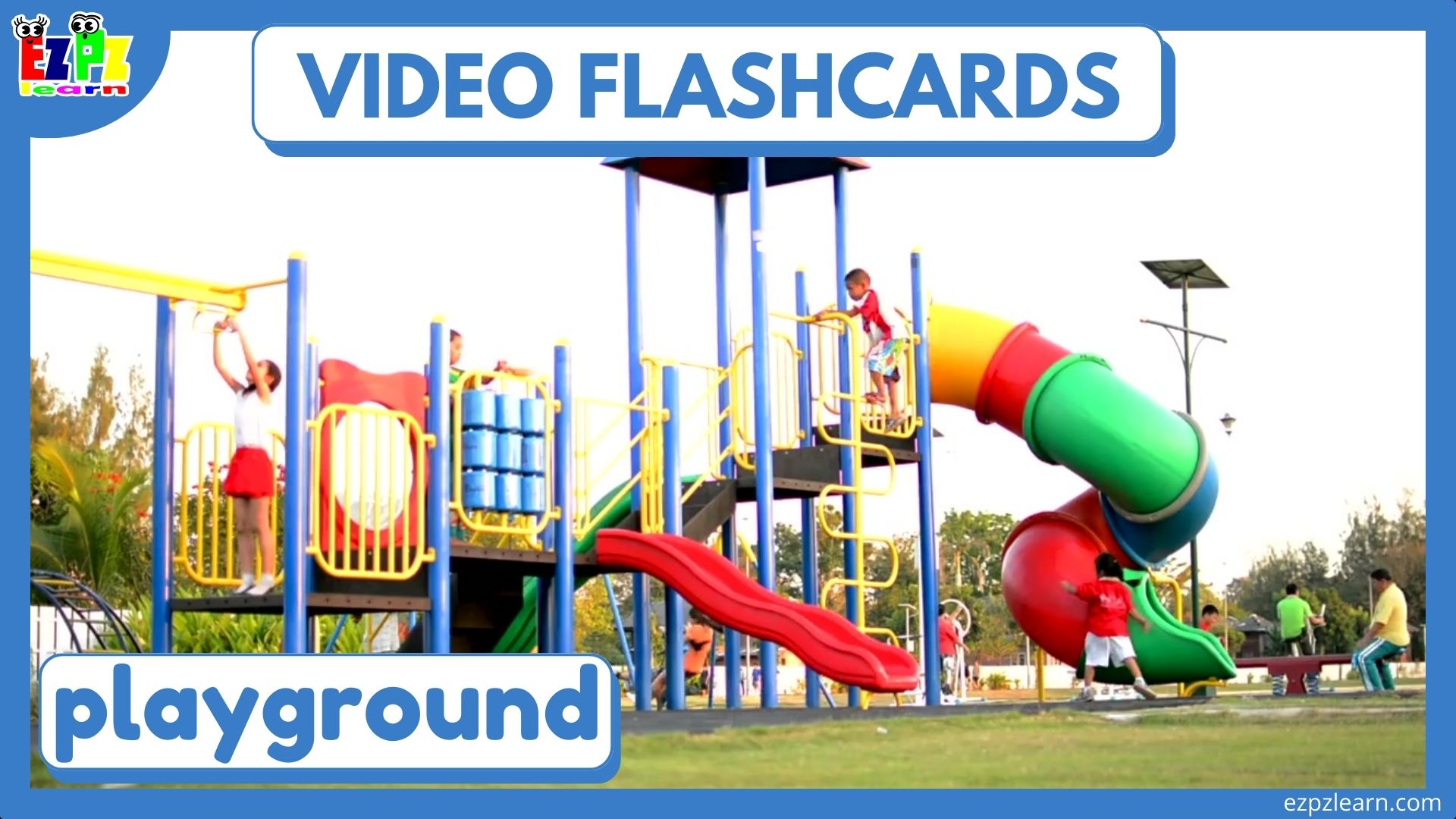Playground Vocabulary Video Flashcards for English Language Learners ...