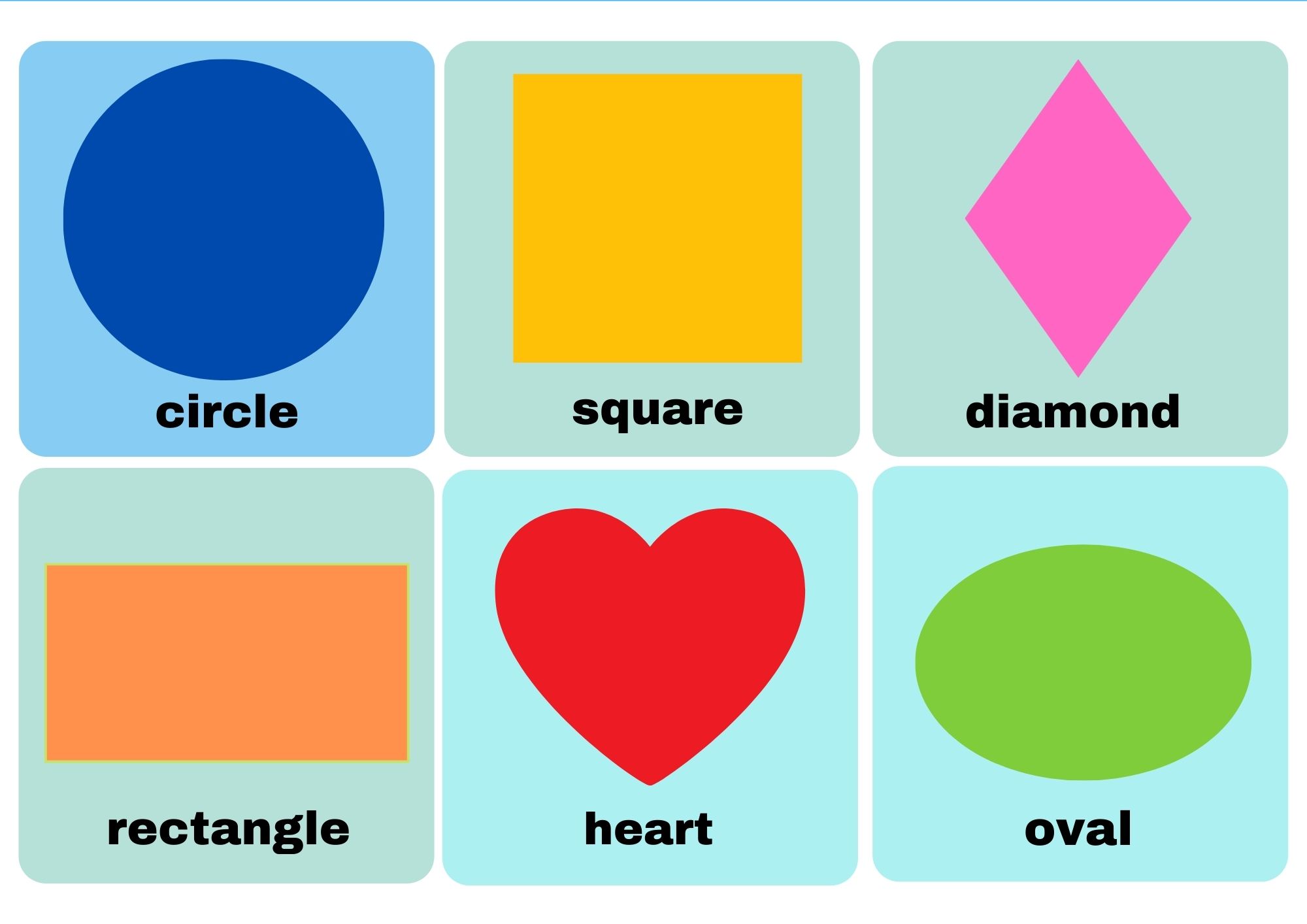 Shapes No Words Flashcards View Online or Free PDF Download - Ezpzlearn.com