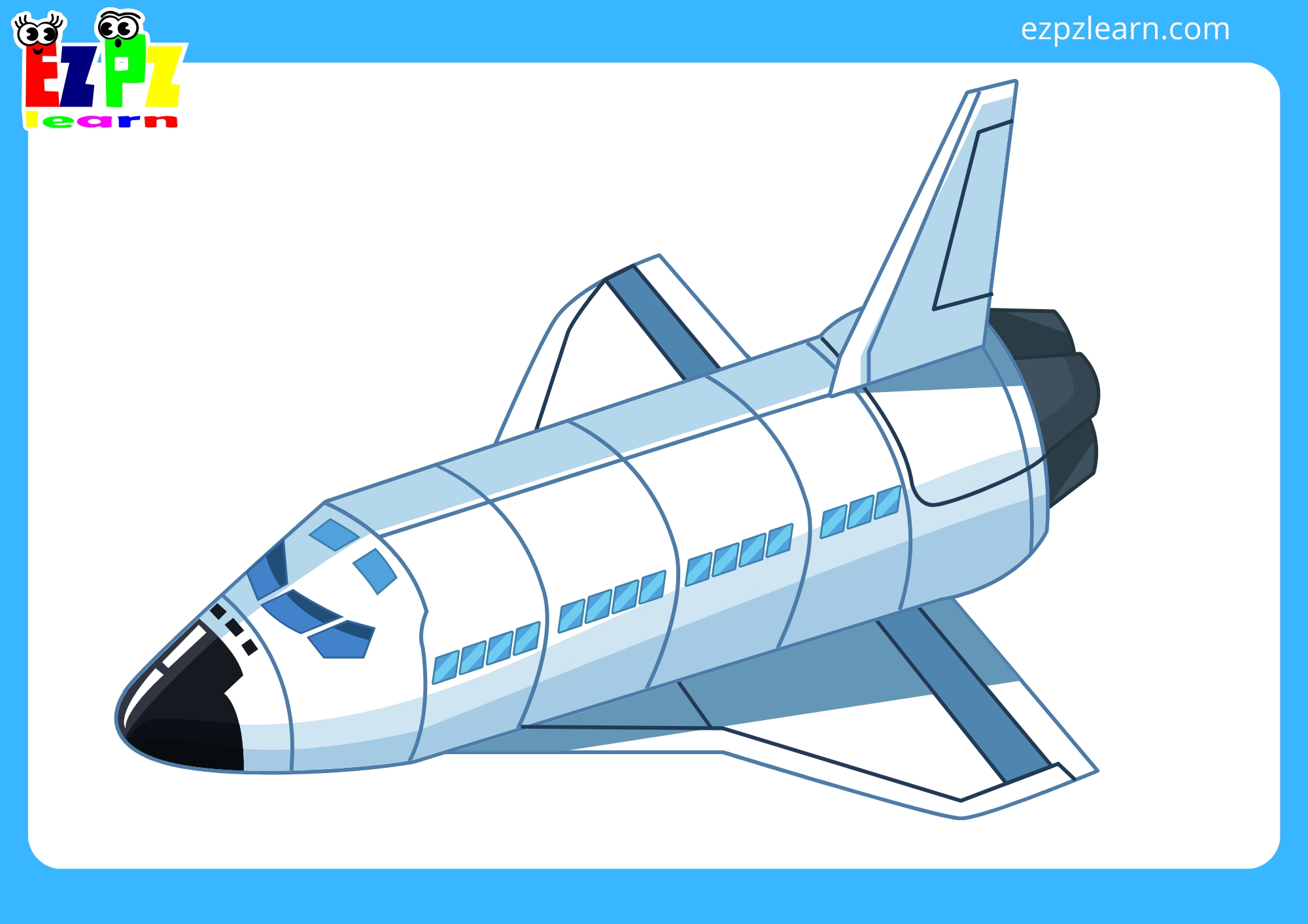 Space Flashcards No Words For Kids and ESL Students - Ezpzlearn.com