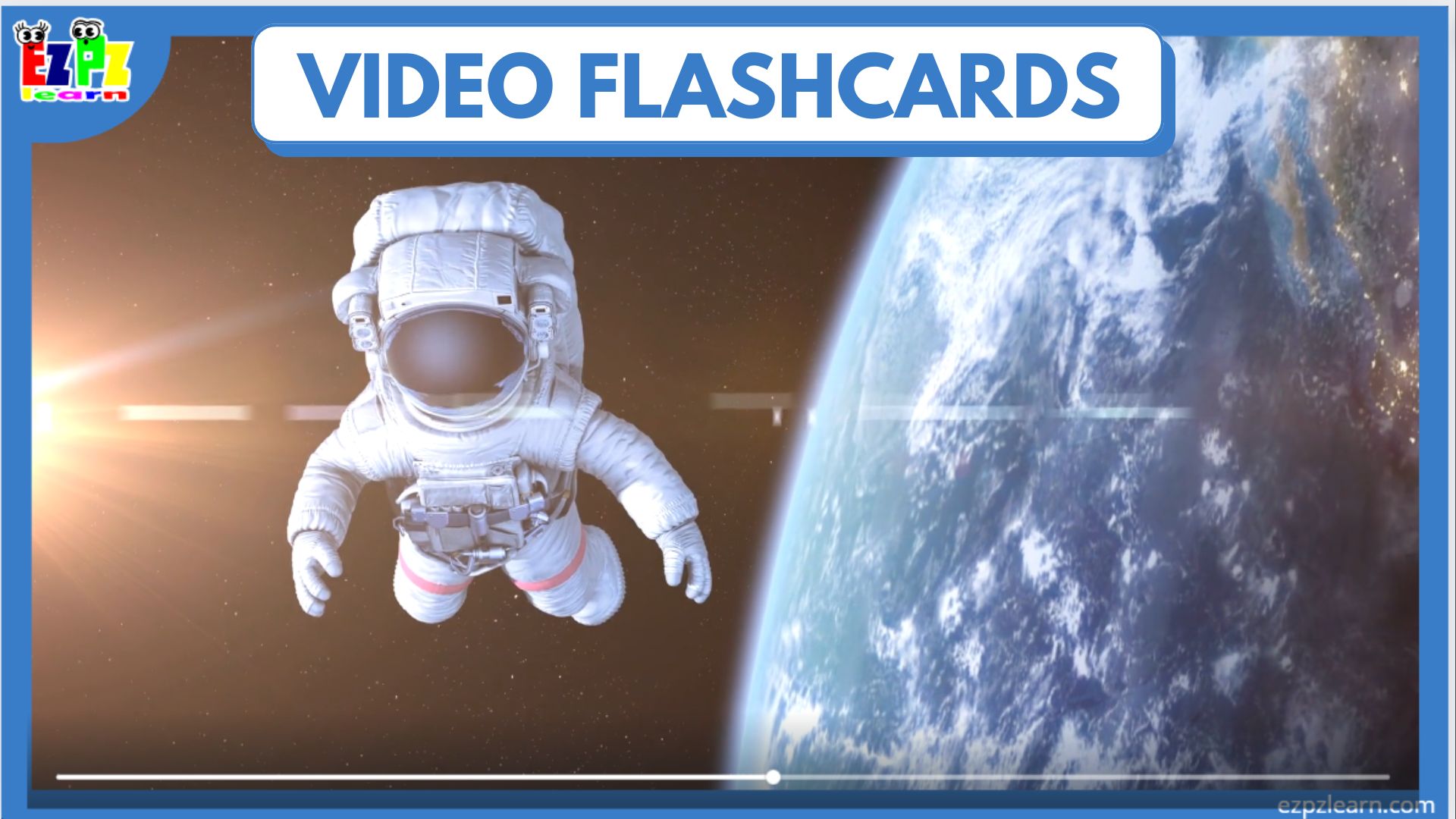 Space Vocabulary Video Flashcards. Great for kids and English language ...