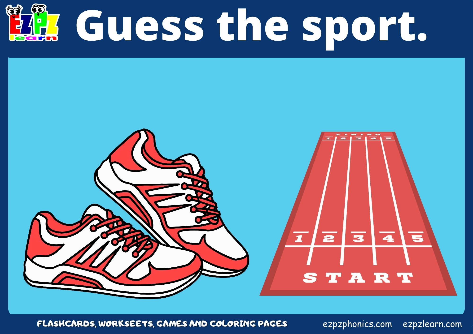 Sports Guessing Game for Kids and ESL Students - Ezpzlearn.com