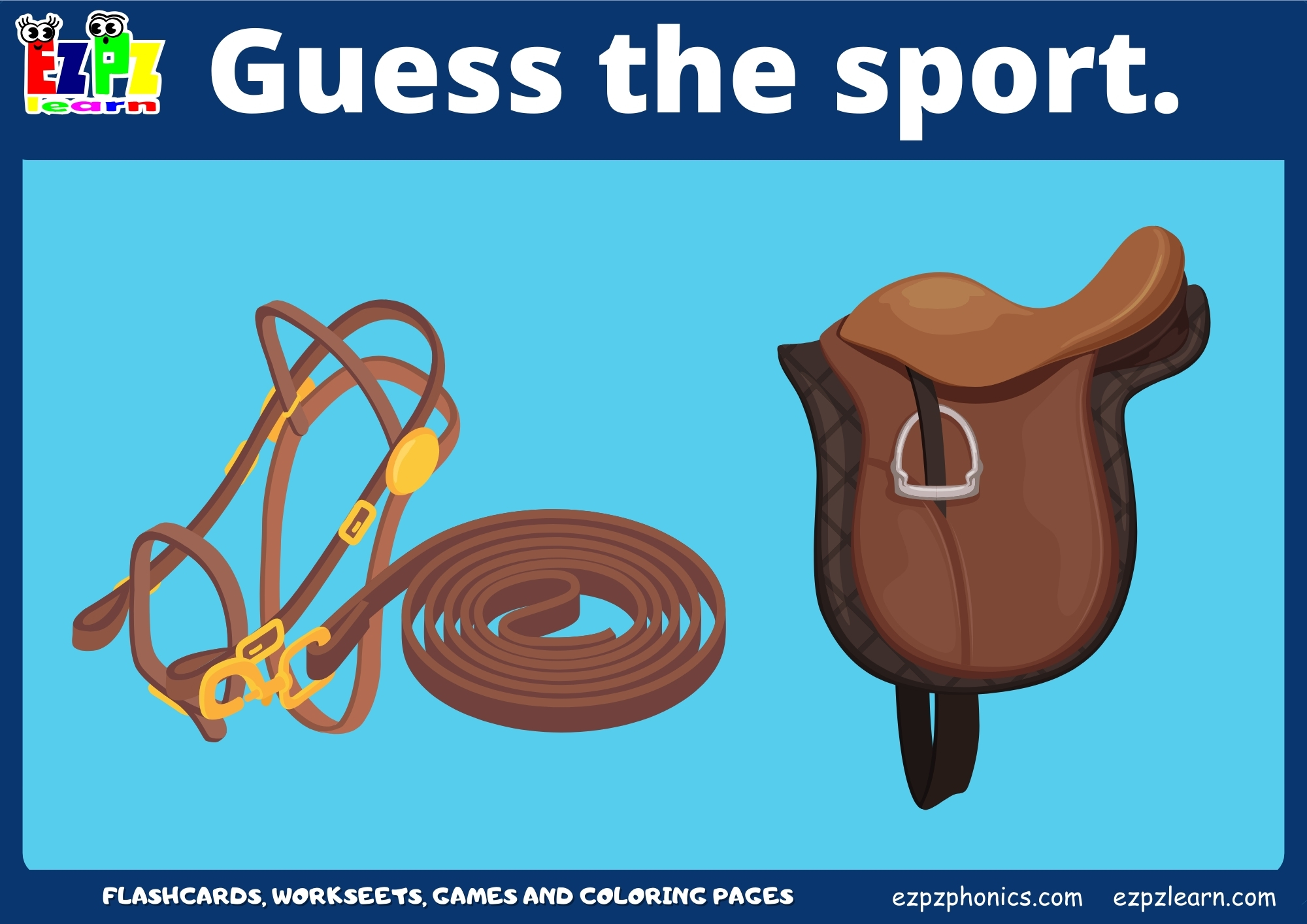 Sports Guessing Game for Kids and ESL Students - Ezpzlearn.com