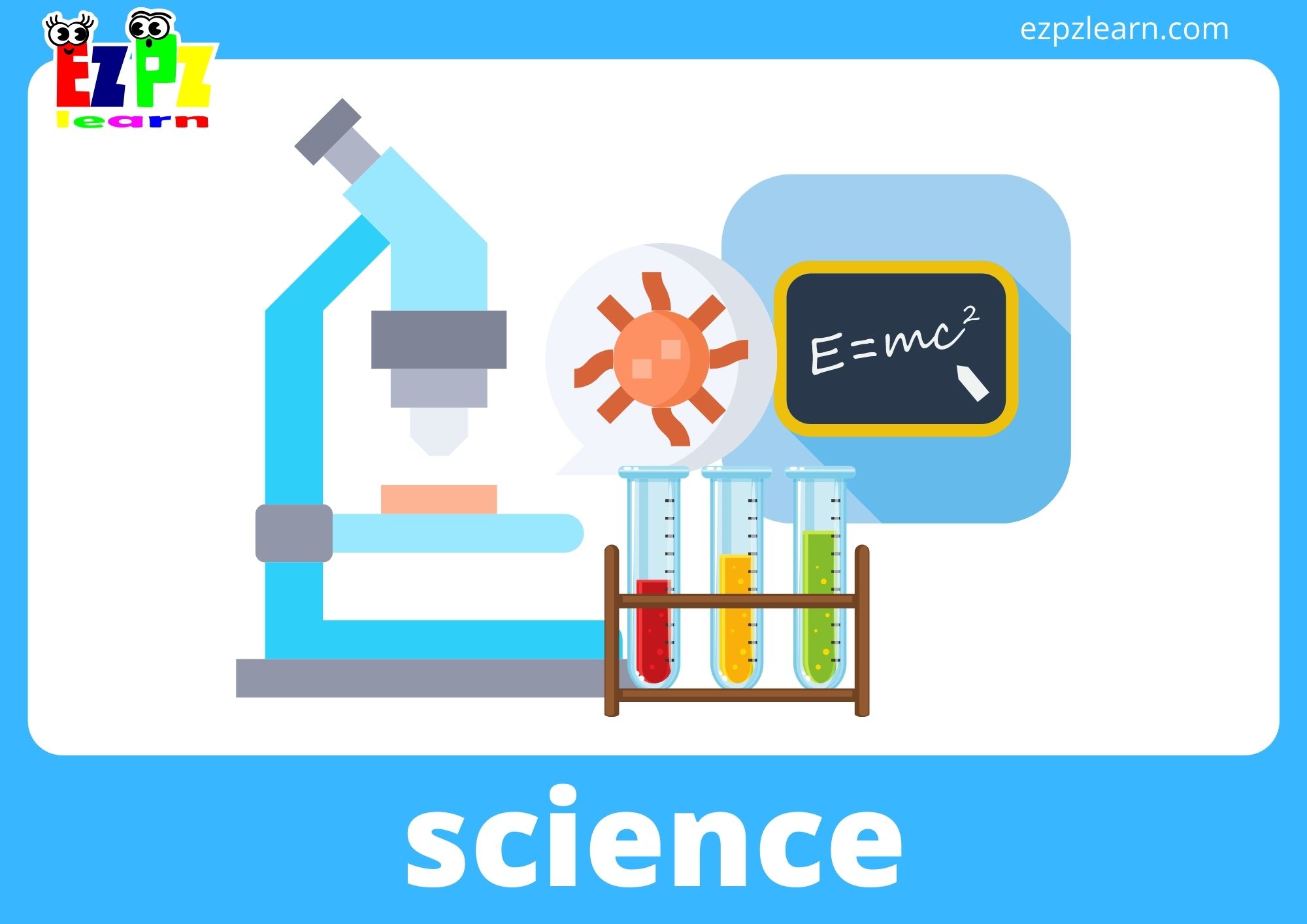 School Subjects Flashcards With Words ONLINE - Ezpzlearn.com