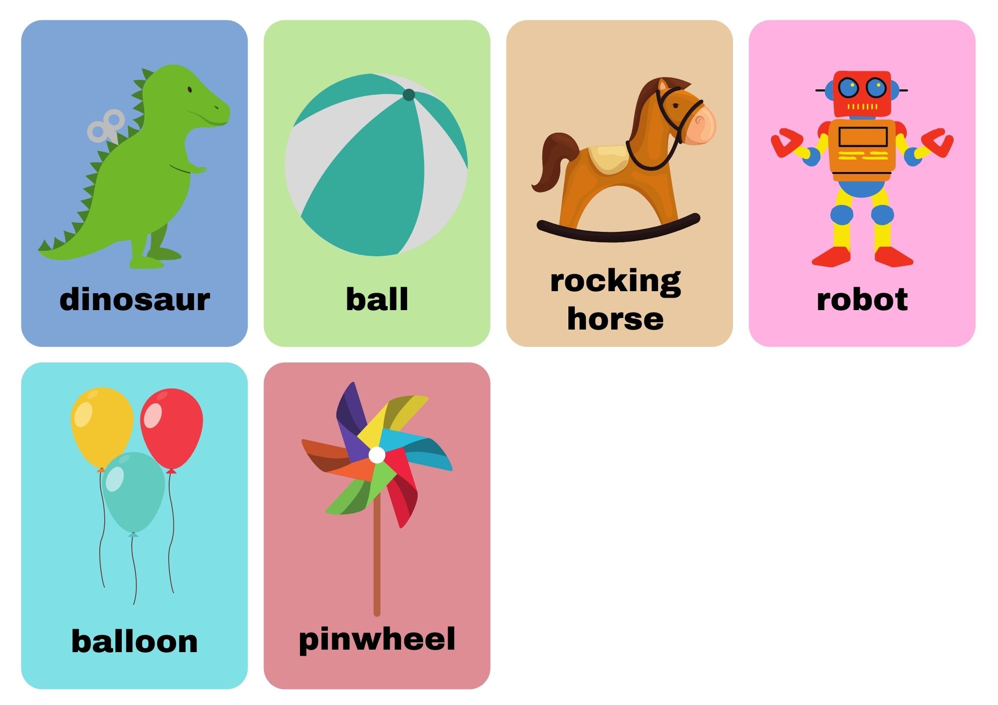 Toys Flashcards Without Words View Online or Free PDF Download ...