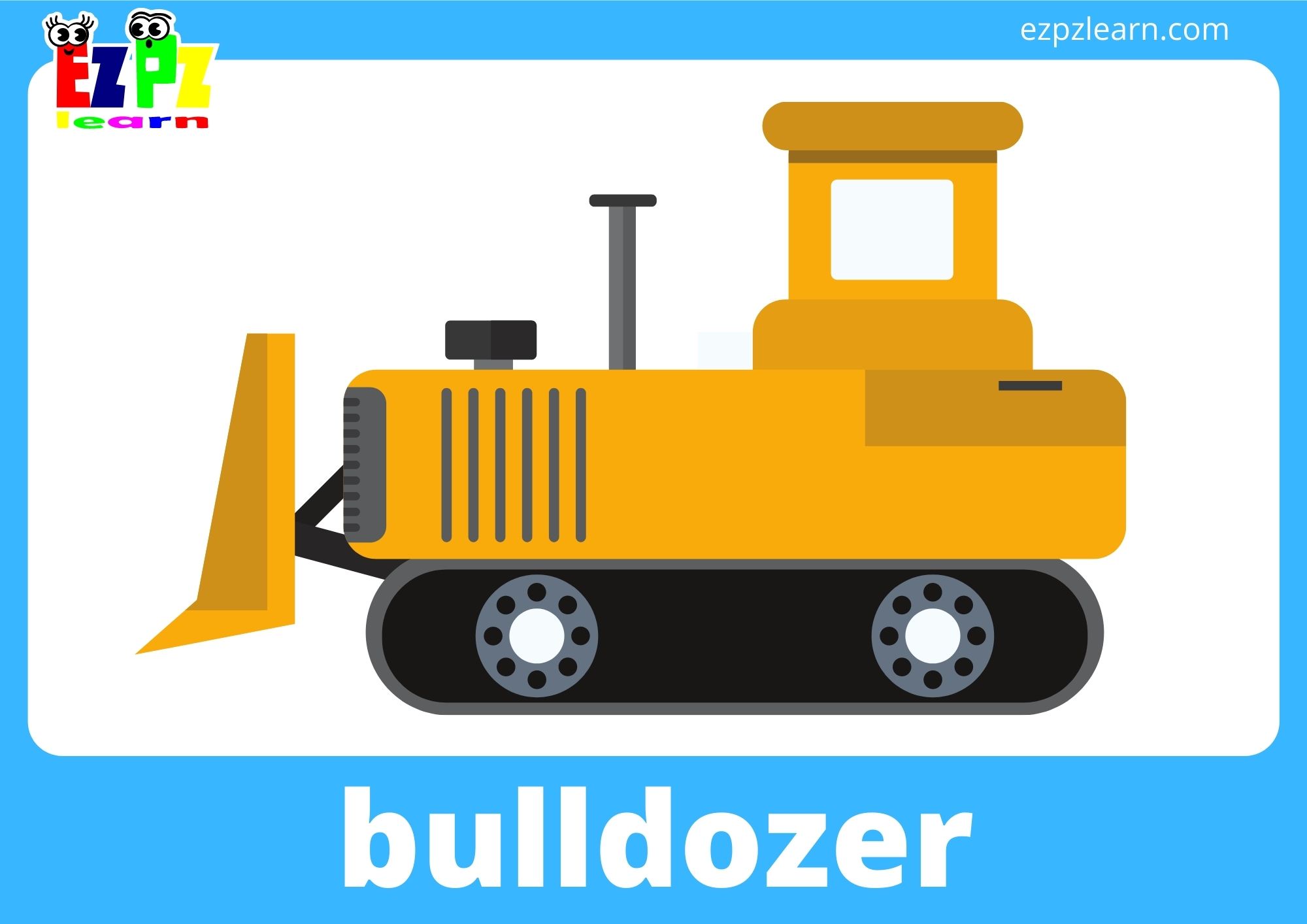 Construction Equipment Transport Flashcards With Words ONLINE ...